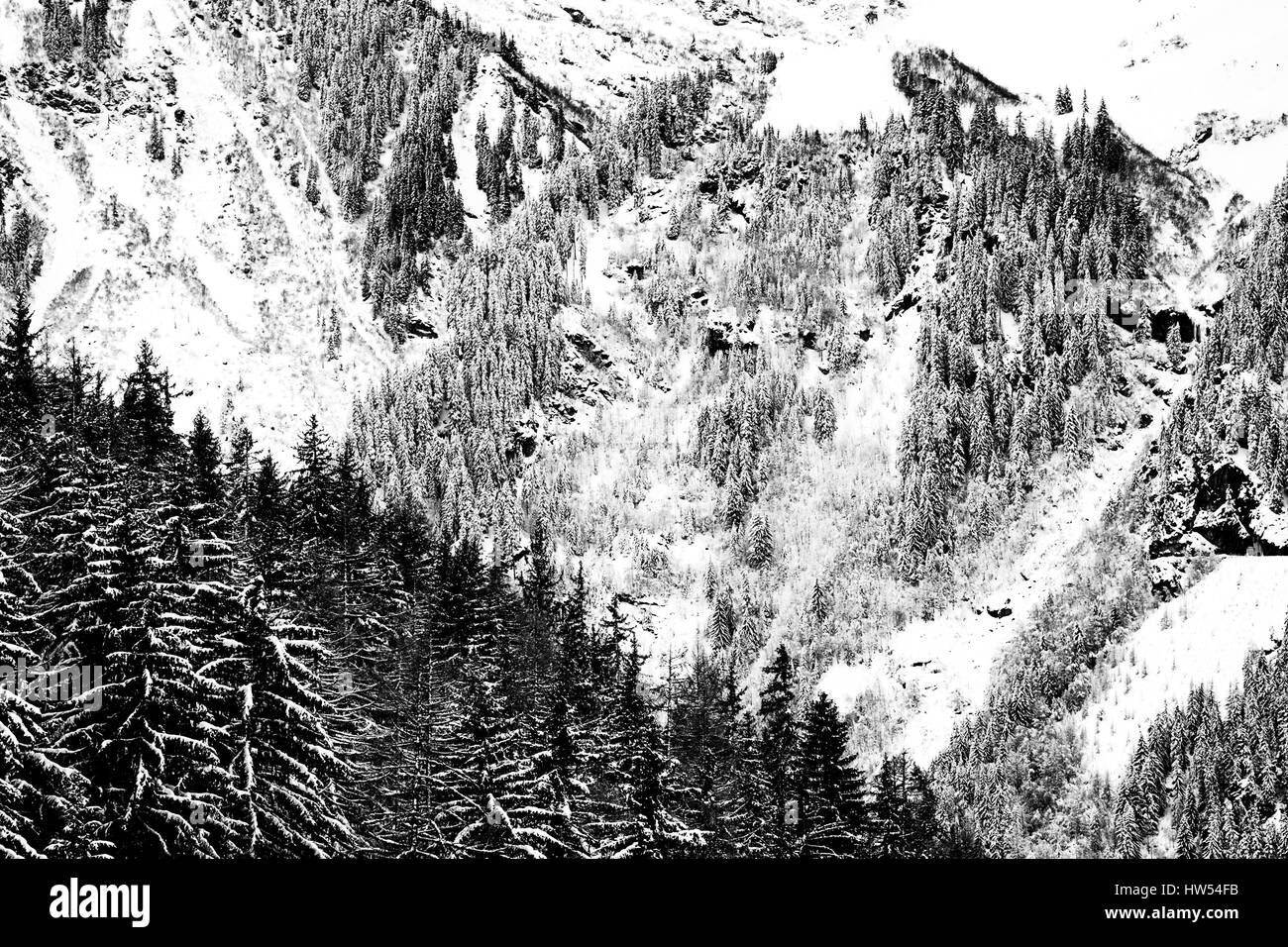 View alps covered snow Black and White Stock Photos & Images - Alamy