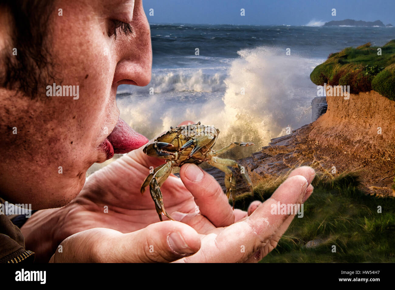 Crab man hi-res stock photography and images - Alamy