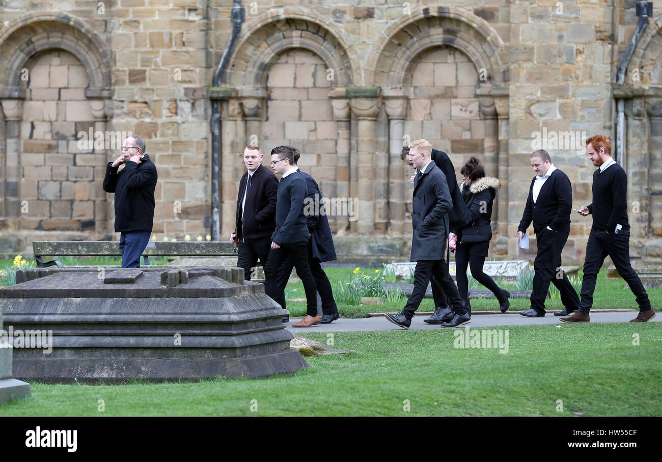 Mourners leave following the funeral of 7ft7in Game of Thrones actor ...