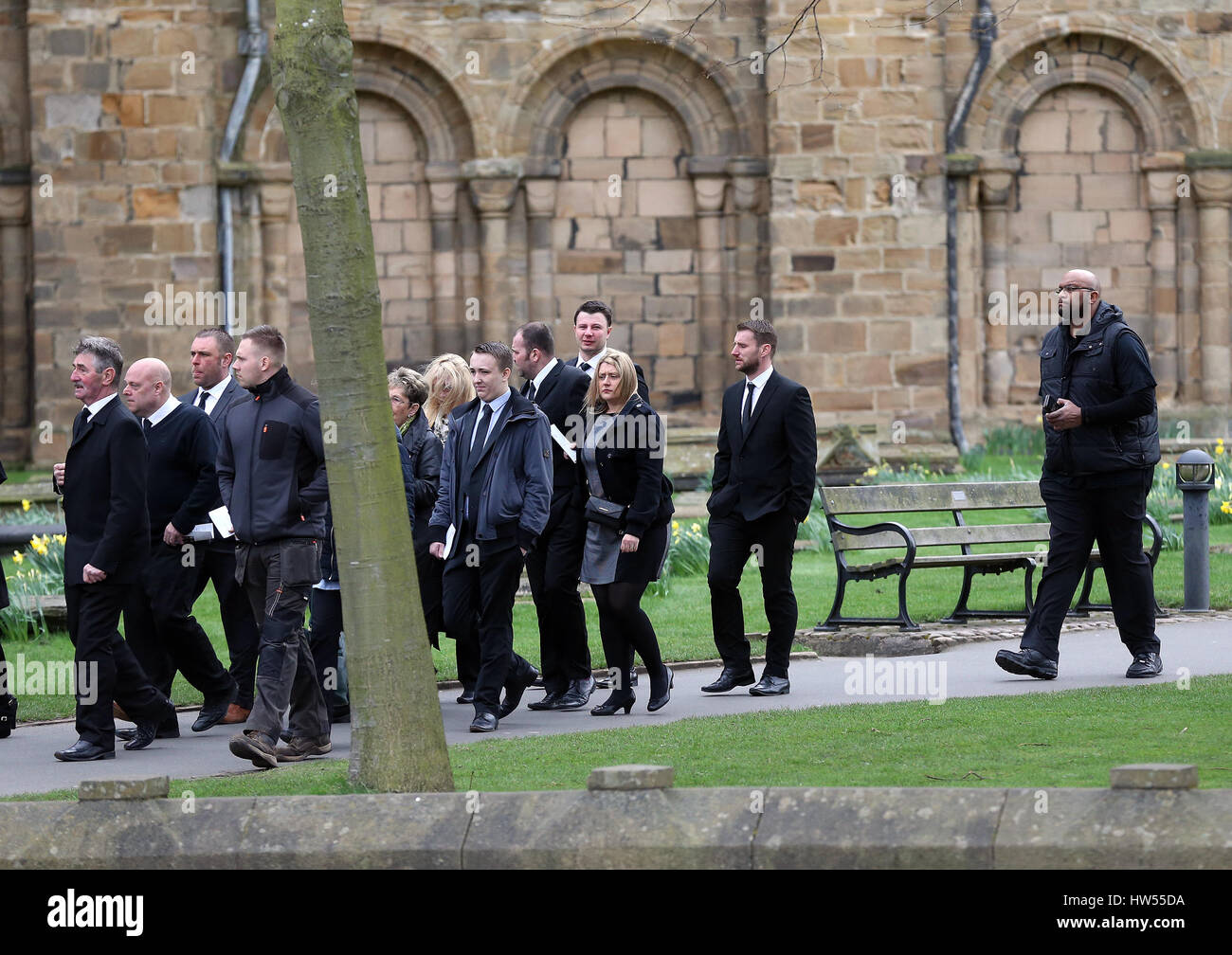 Mourners leave following the funeral of 7ft7in Game of Thrones actor ...