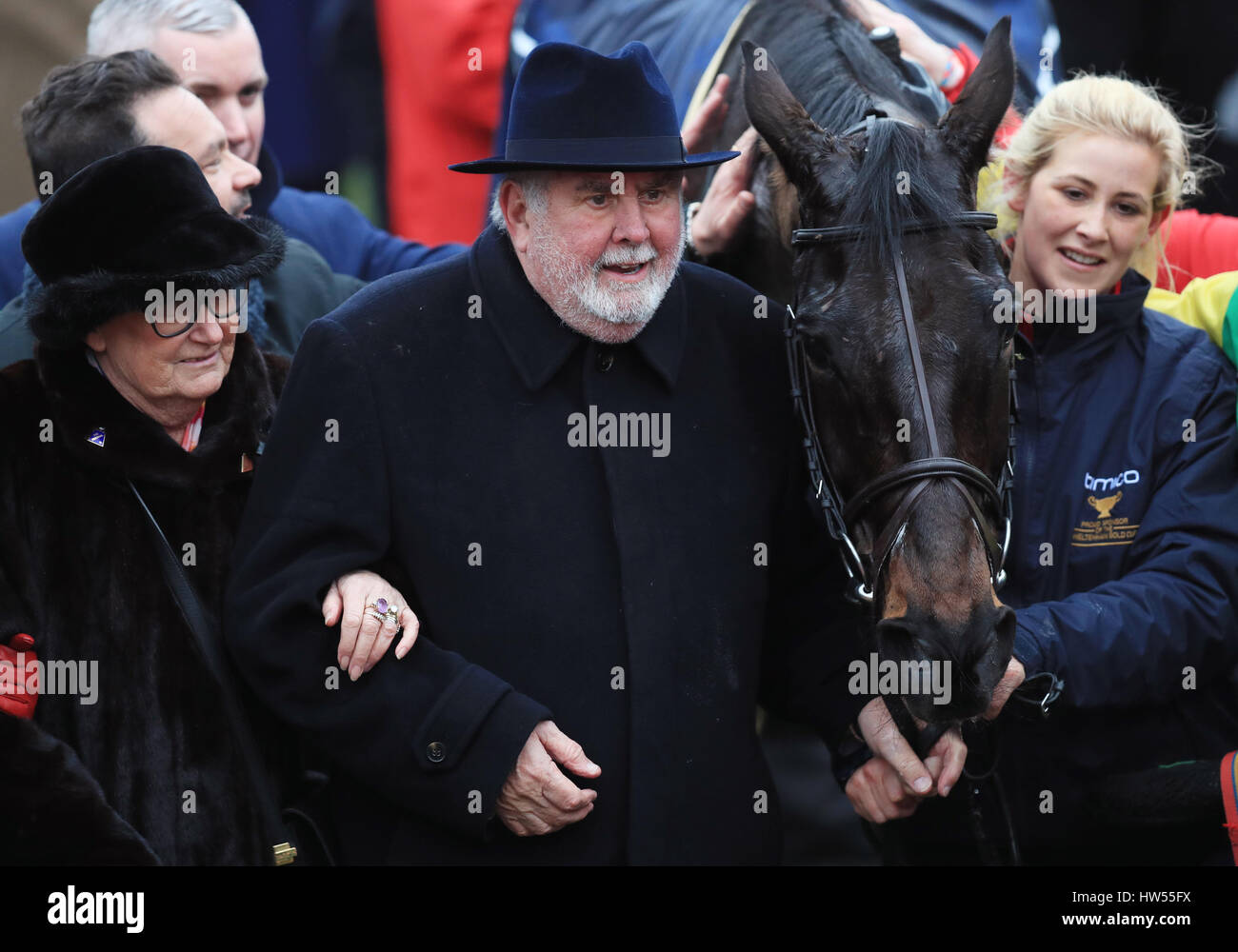 Owners Anne and Alan Potts Partnership celebrate with stable groom ...