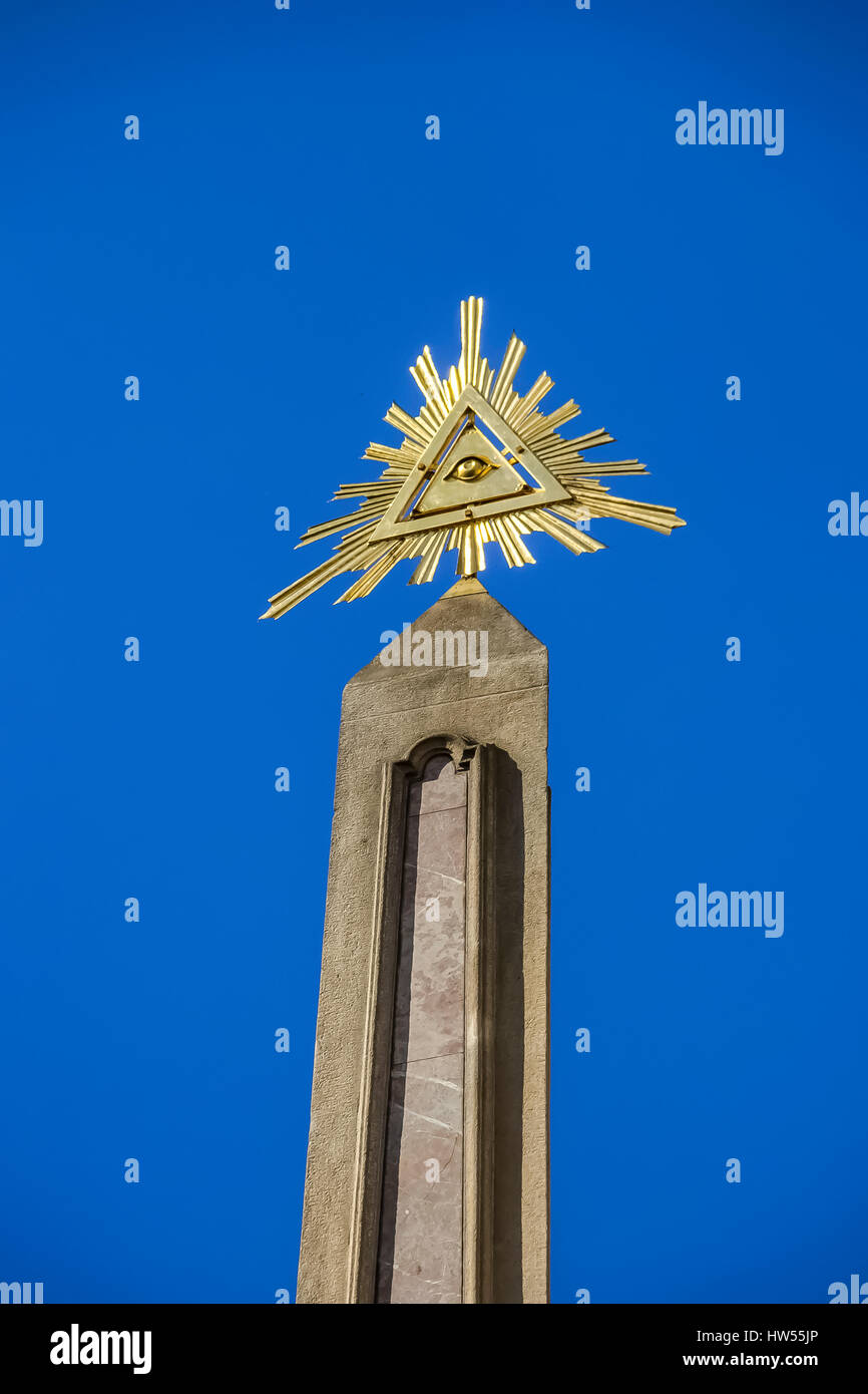 The Eye of providence, symbol of the Freemasons Stock Photo - Alamy