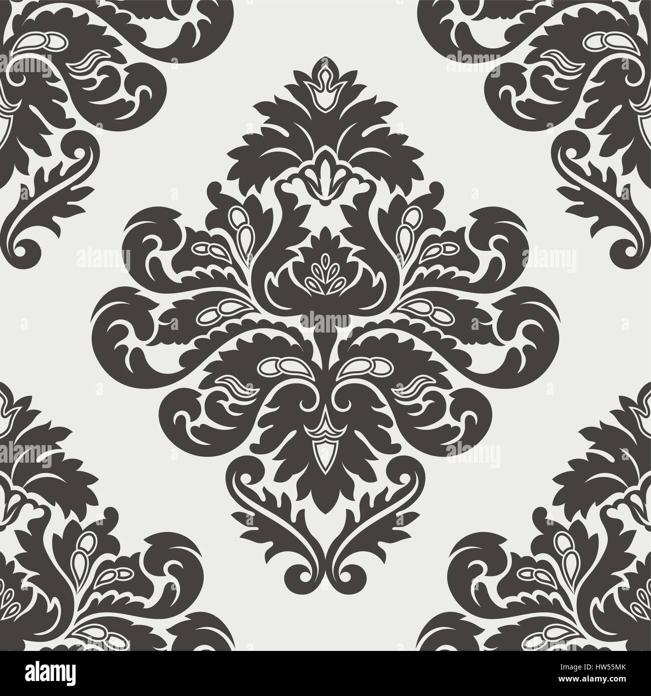 Vector seamless pattern. Luxury elegant texture of baroque style ...