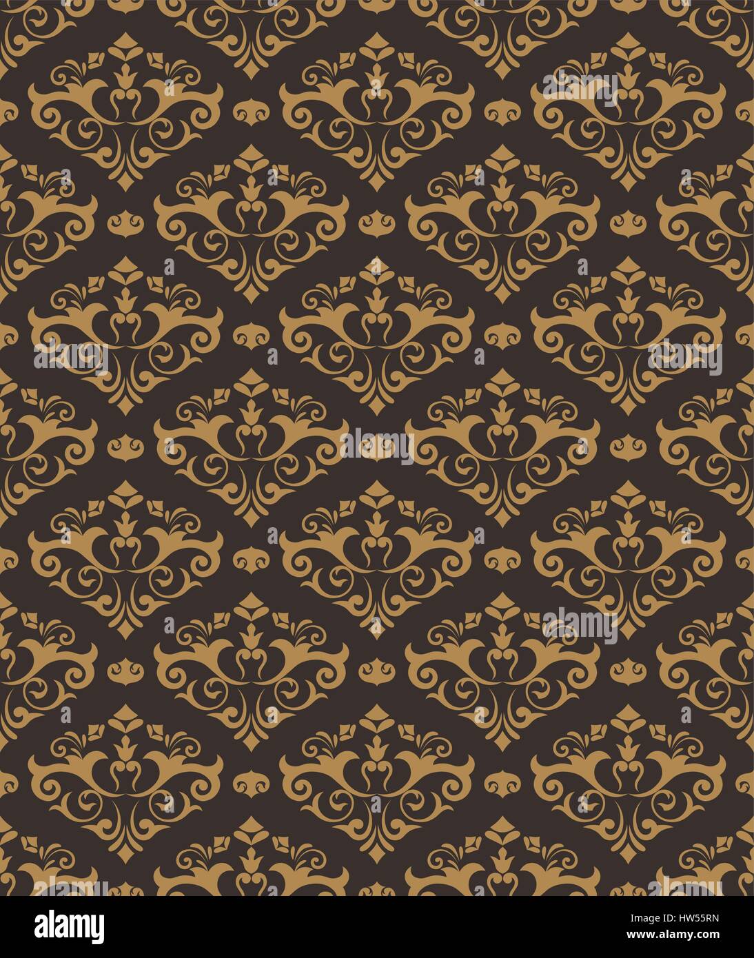 Vector seamless pattern. Luxury elegant texture of baroque style ...