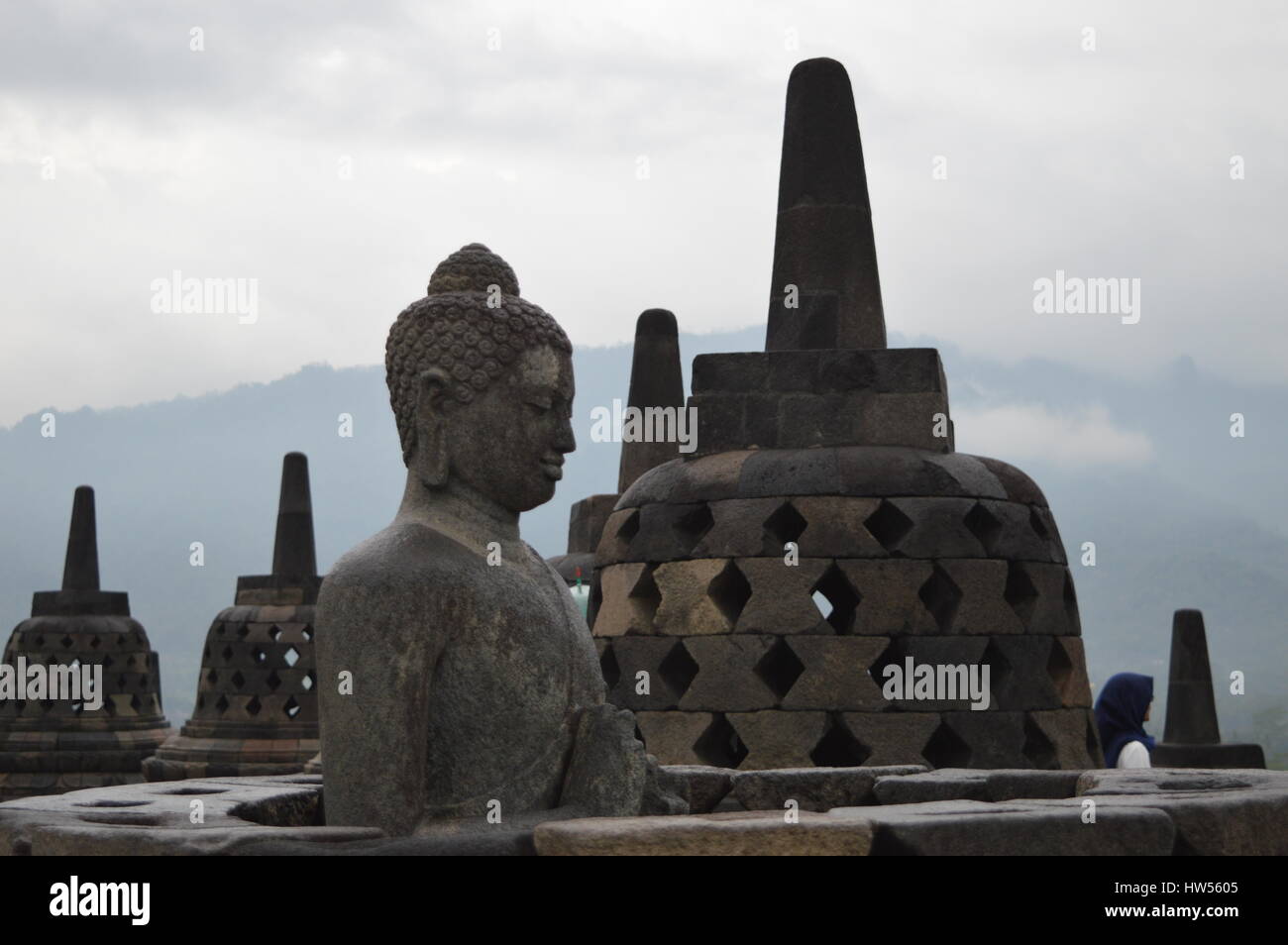 Borobudur is a 9th-century Mahayana Buddhist temple in Magelang ...