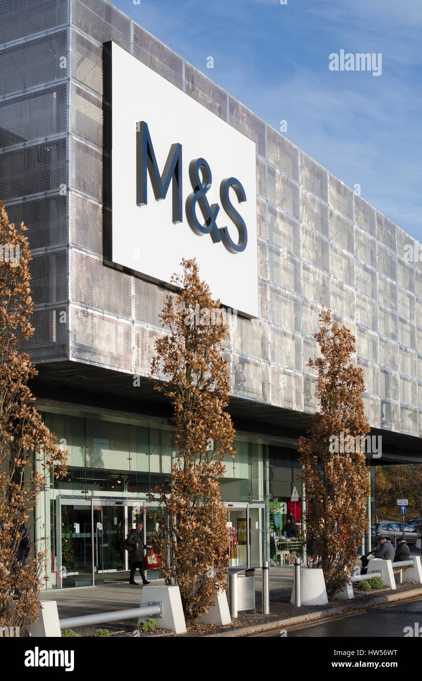 Marks spencer retail store facade hi-res stock photography and images ...