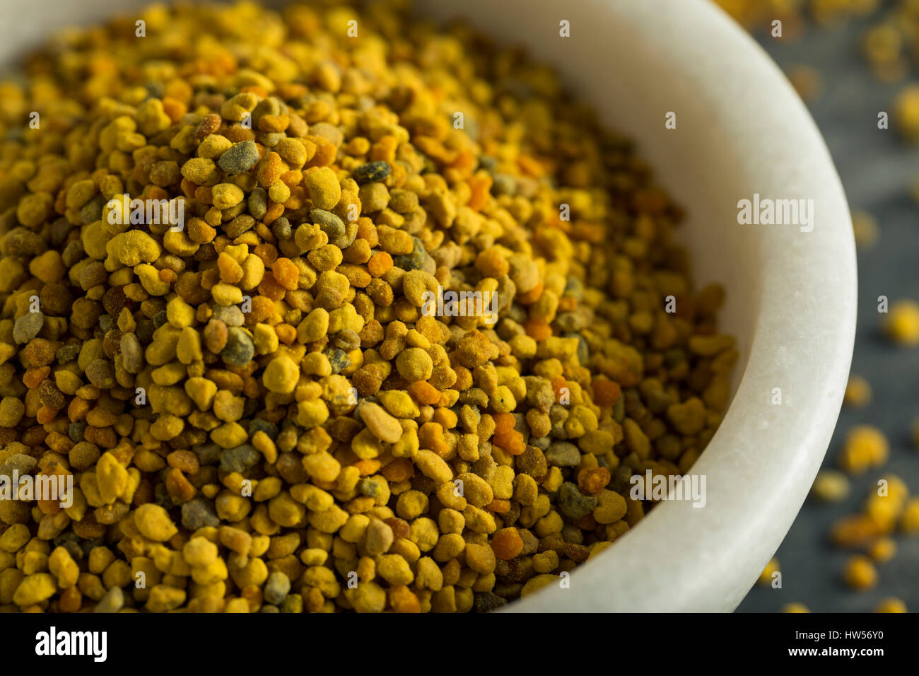 Raw Organic Yellow Bee Pollen for Good Health Stock Photo - Alamy