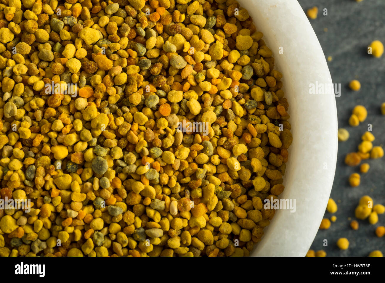 Raw Organic Yellow Bee Pollen for Good Health Stock Photo - Alamy