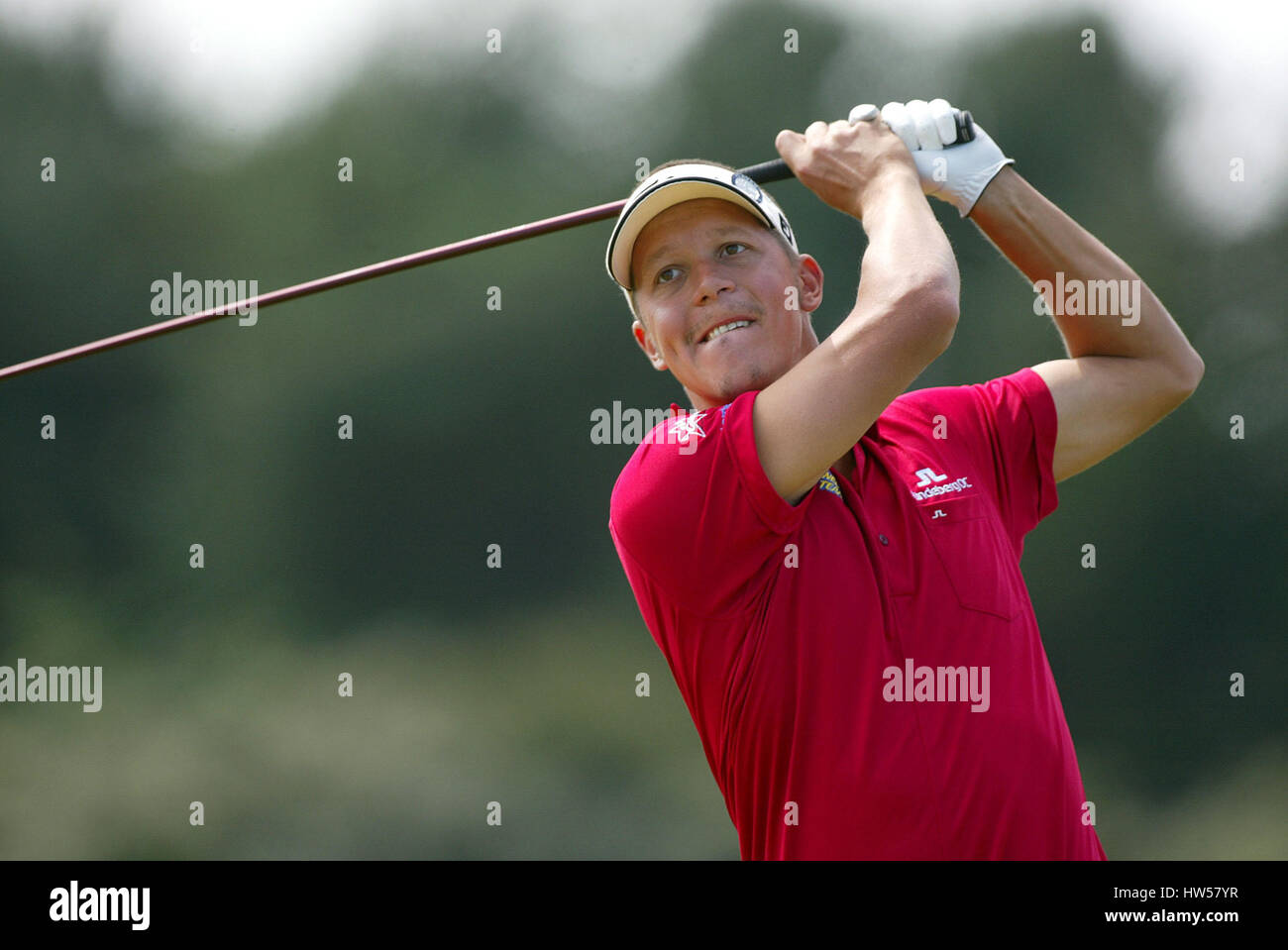 FREDRIK JACOBSEN SWEDEN THE OPEN MUIRFIELD SCOTLAND 18 July 2002 Stock ...