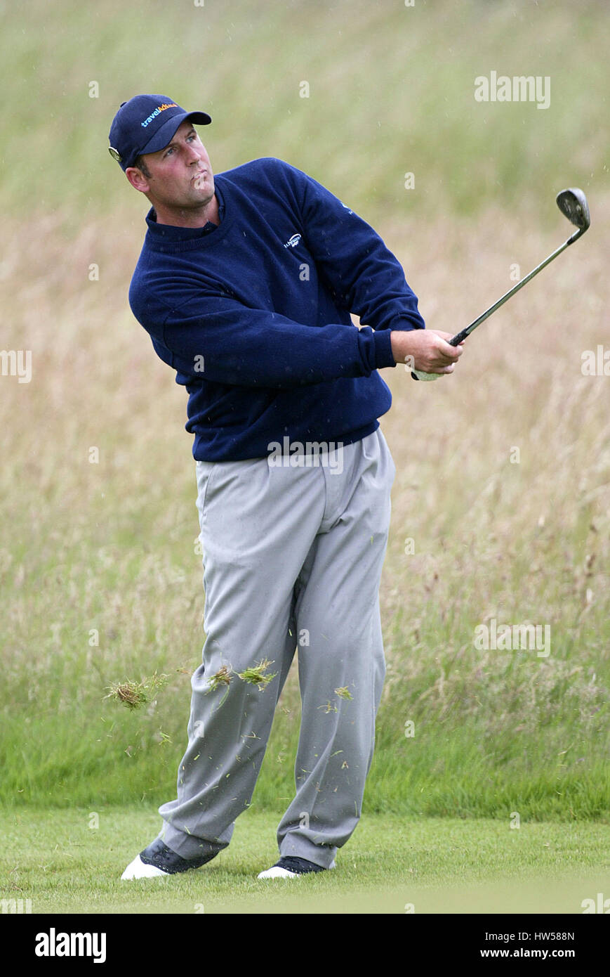 JOHN BICKERTON ENGLAND THE OPEN MUIRFIELD SCOTLAND 18 July 2002 Stock ...