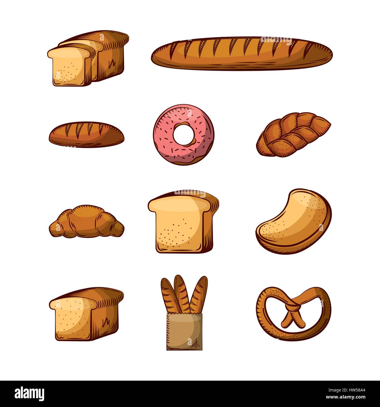 bakery products design Stock Vector Image & Art - Alamy