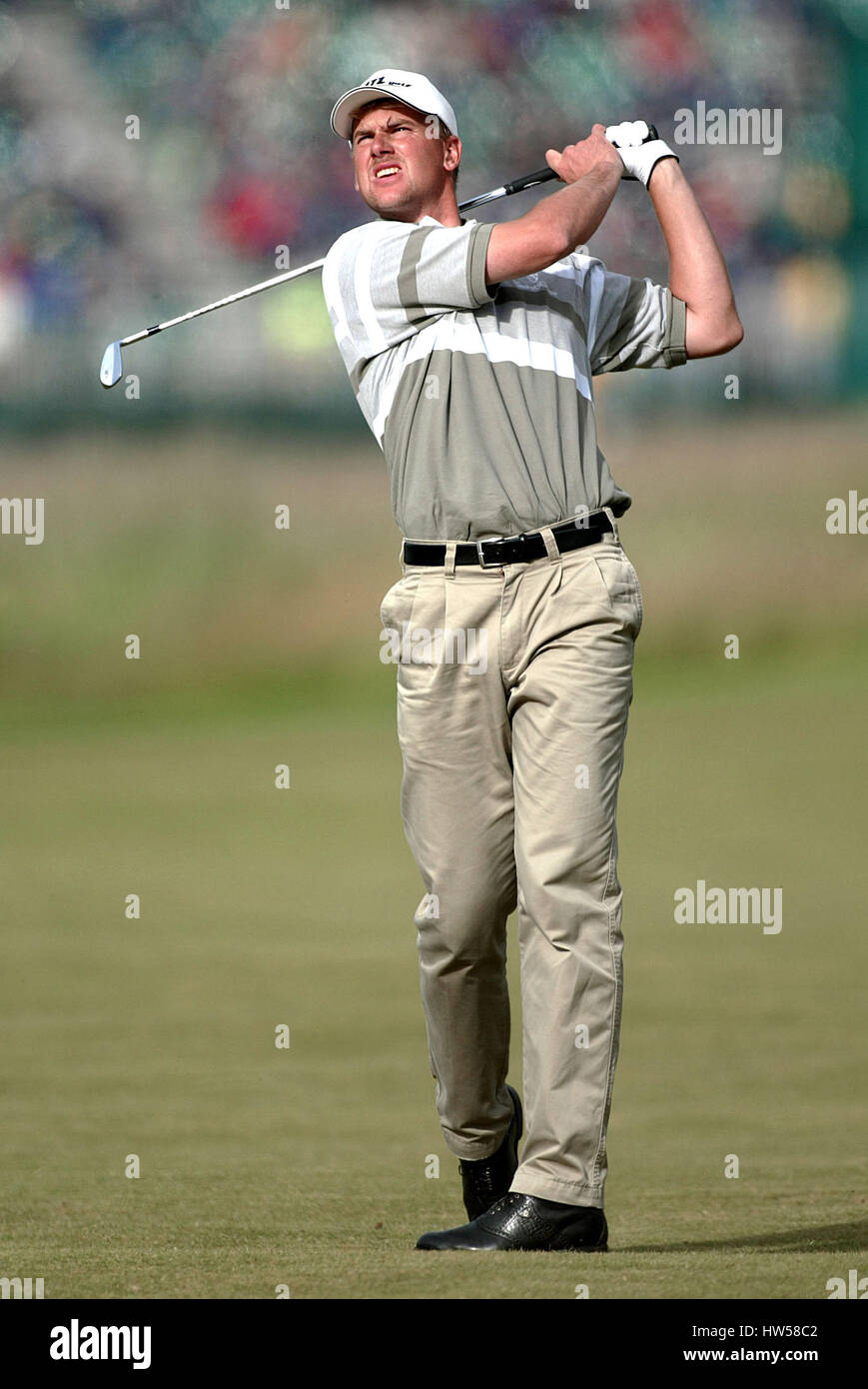 ROBERT KARLSSON SWEDEN THE OPEN MUIRFIELD SCOTLAND 18 July 2002 Stock ...