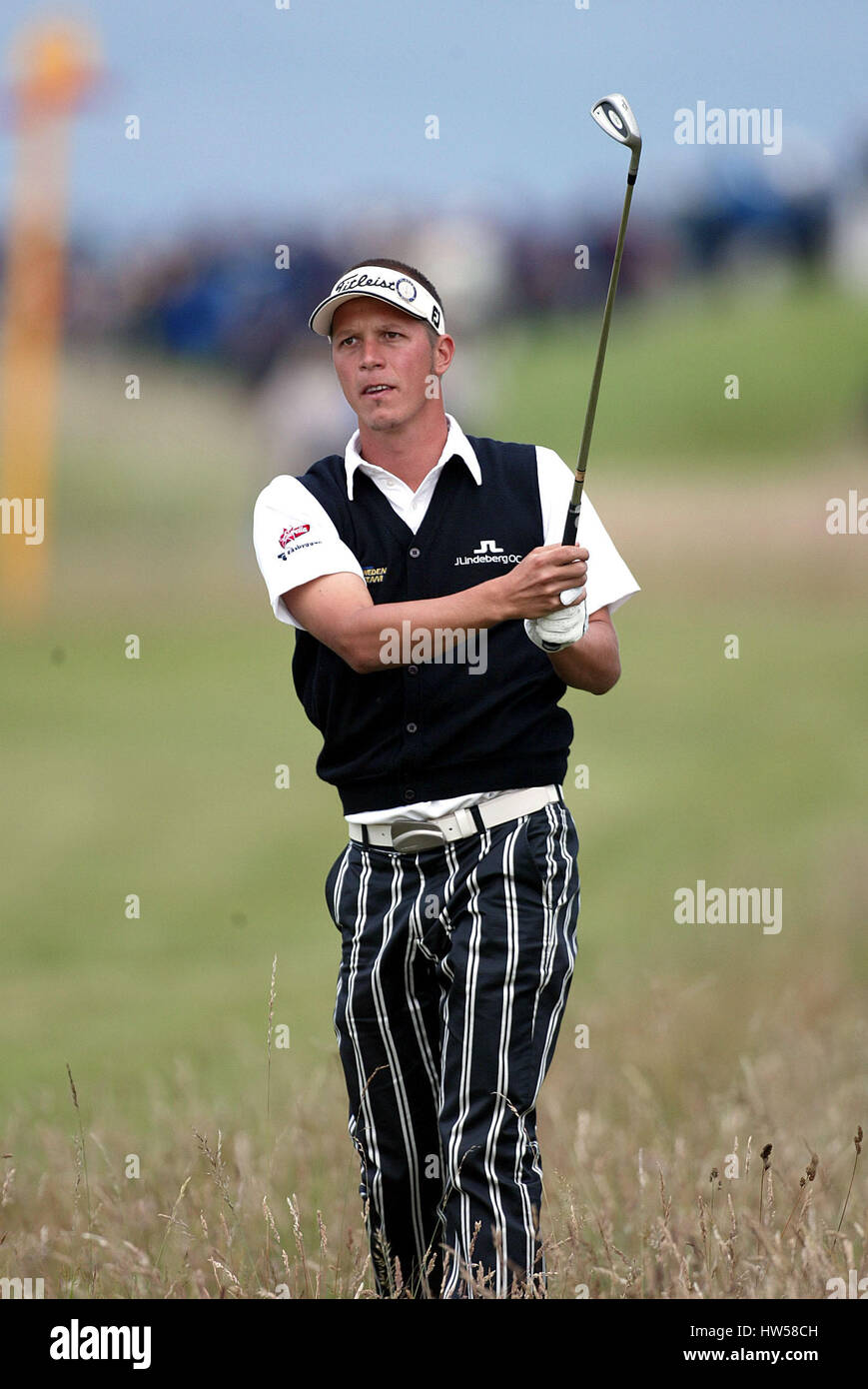FREDRIK JACOBSEN SWEDEN THE OPEN MUIRFIELD SCOTLAND 18 July 2002 Stock ...