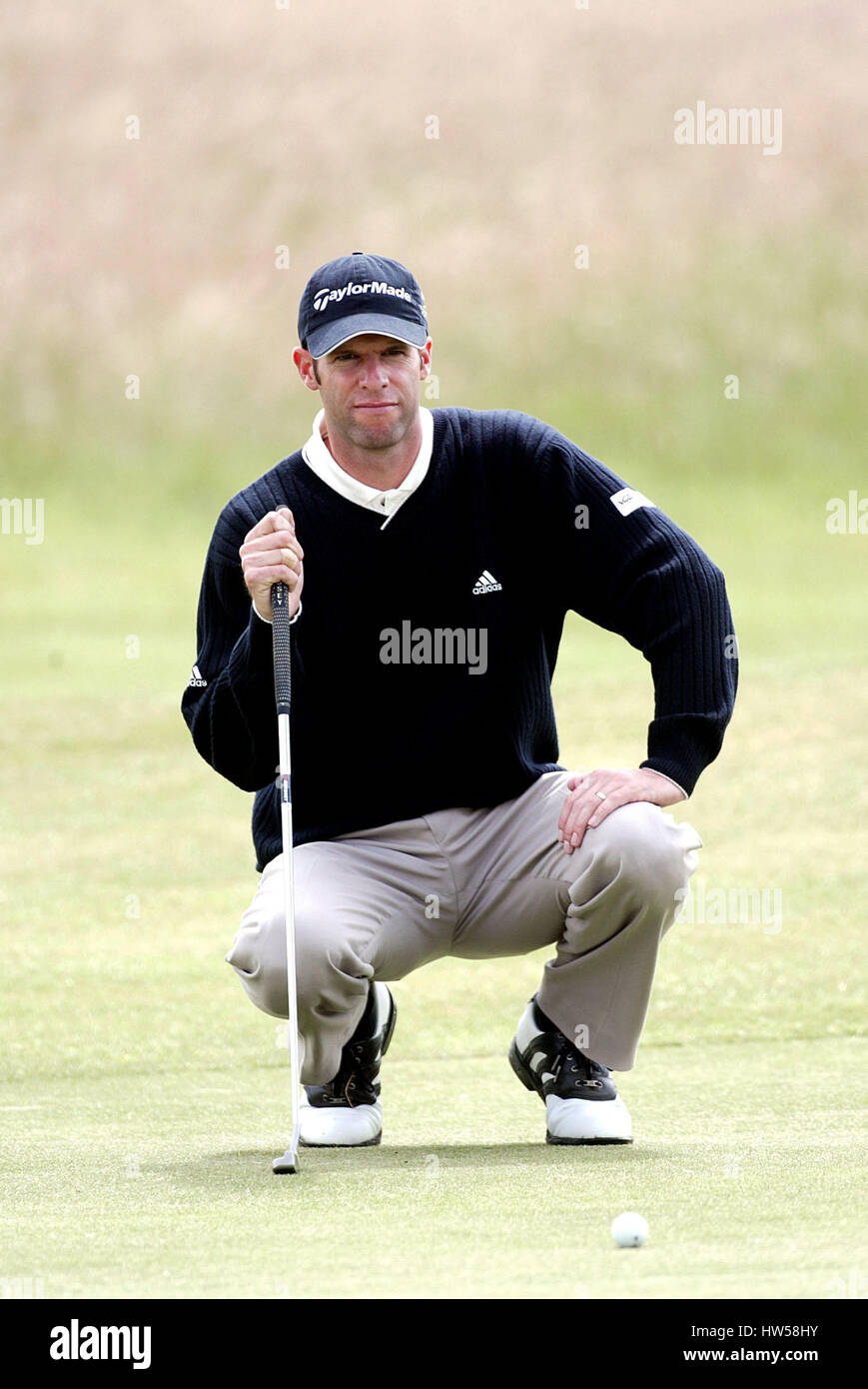 BRADLEY DREDGE WALES THE OPEN MUIRFIELD SCOTLAND 20 July 2002 Stock ...