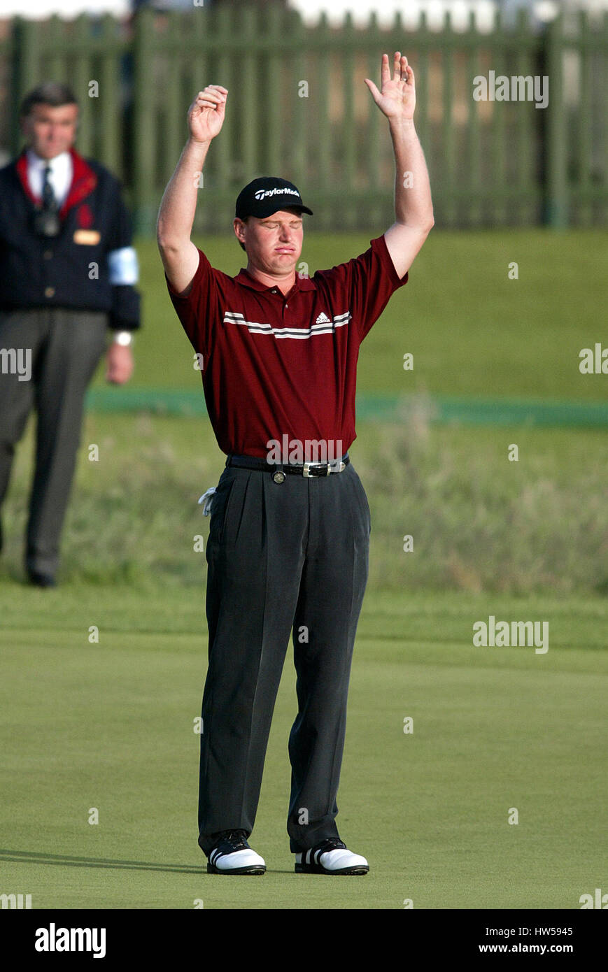 ERNIE ELS AFTER FINAL PUT AT MUIRFIELD MUIRFIELD GOLF COURSE GULLAN ...