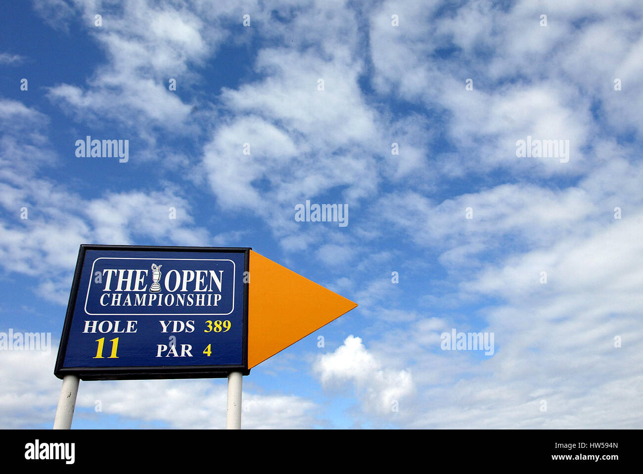 THE OPEN CHAMPIONSHIP SIGNPOST THE OPEN MUIRFIELD SCOTLAND THE OPEN ...