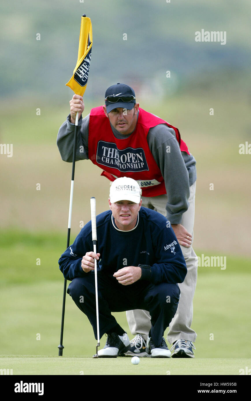 SCOTT VERPLANK USA THE OPEN MUIRFIELD SCOTLAND 21 July 2002 Stock Photo ...