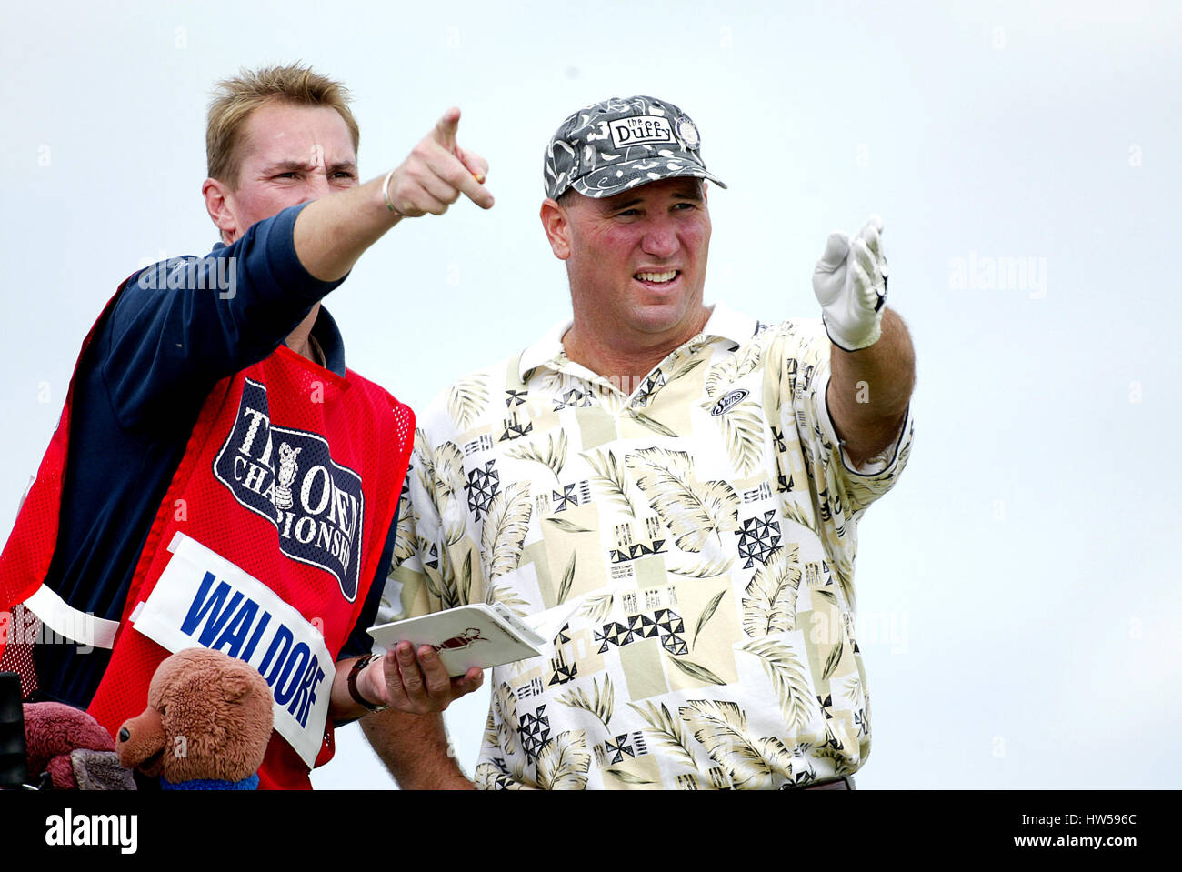 DUFFY WALDORF USA THE OPEN MUIRFIELD SCOTLAND 21 July 2002 Stock Photo ...
