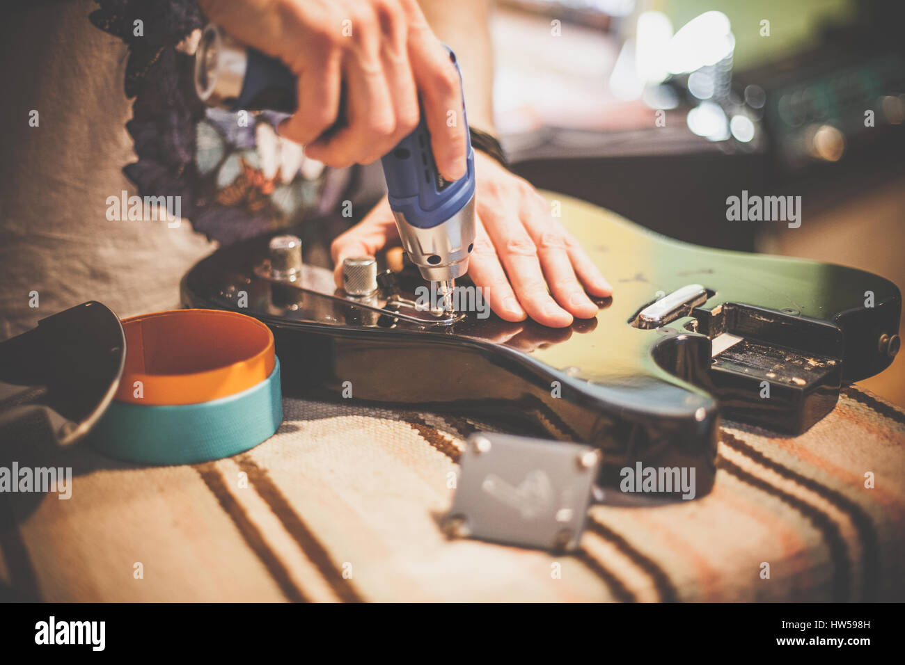 Guitar inspection hi-res stock photography and images - Alamy
