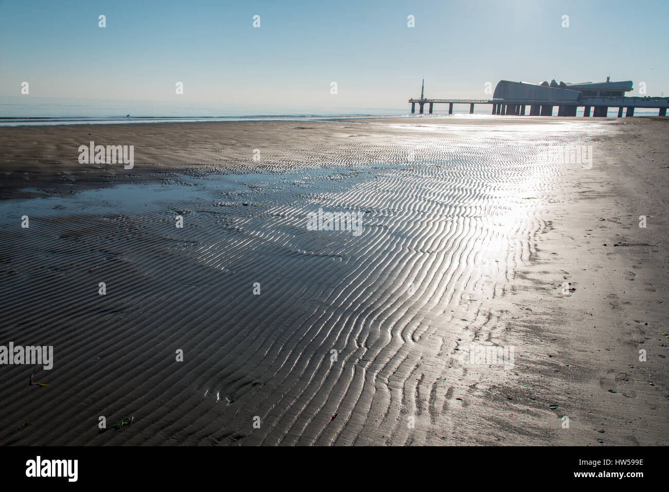 The winter beach Stock Photo - Alamy