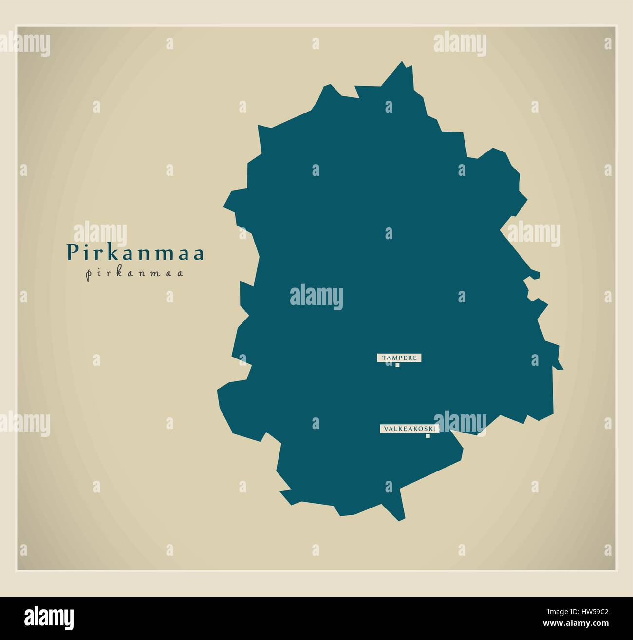 Map of pirkanmaa hi-res stock photography and images - Alamy