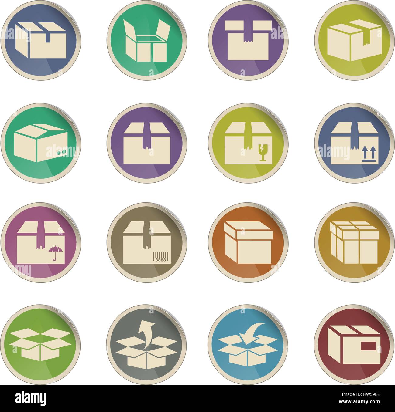 Parcel labels Stock Vector Images - Alamy