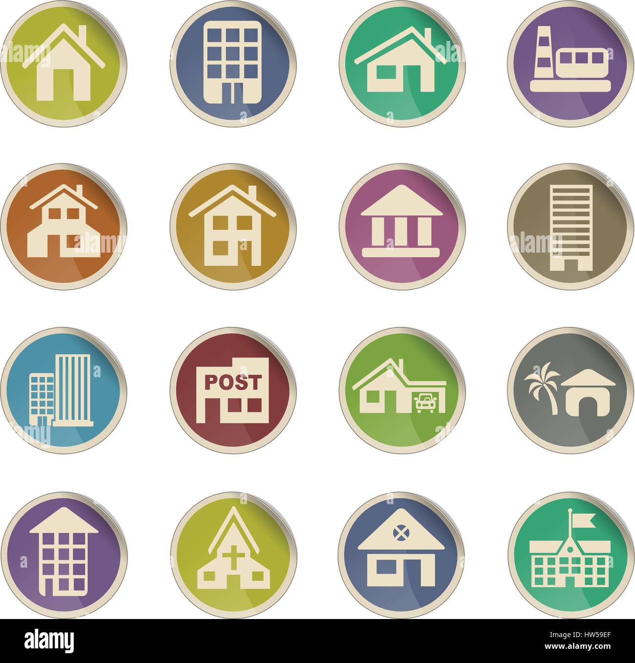 building web icons for user interface design Stock Vector Image & Art ...