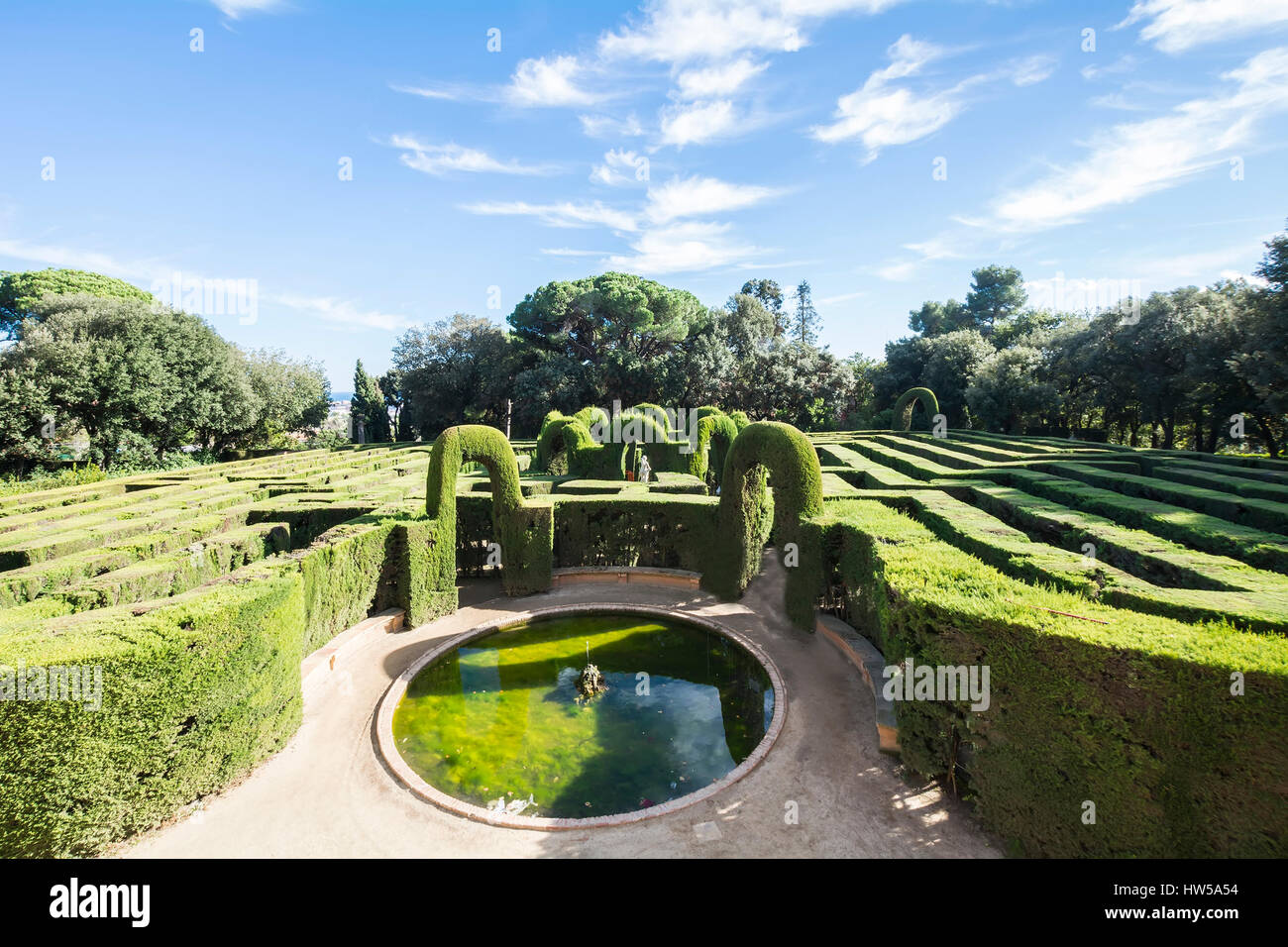 Labyrinth park horta barcelona catalonia hi-res stock photography and ...