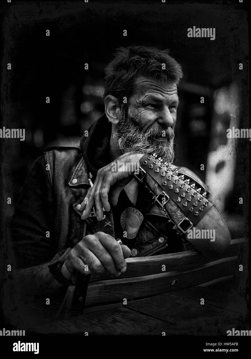 Portrait of rocker Stock Photo - Alamy