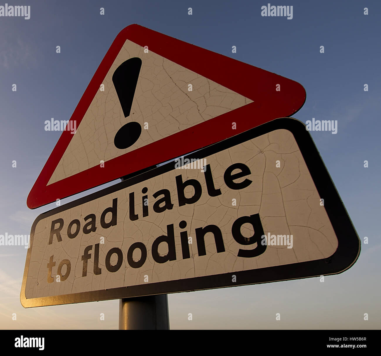Road liable to flooding hi-res stock photography and images - Alamy