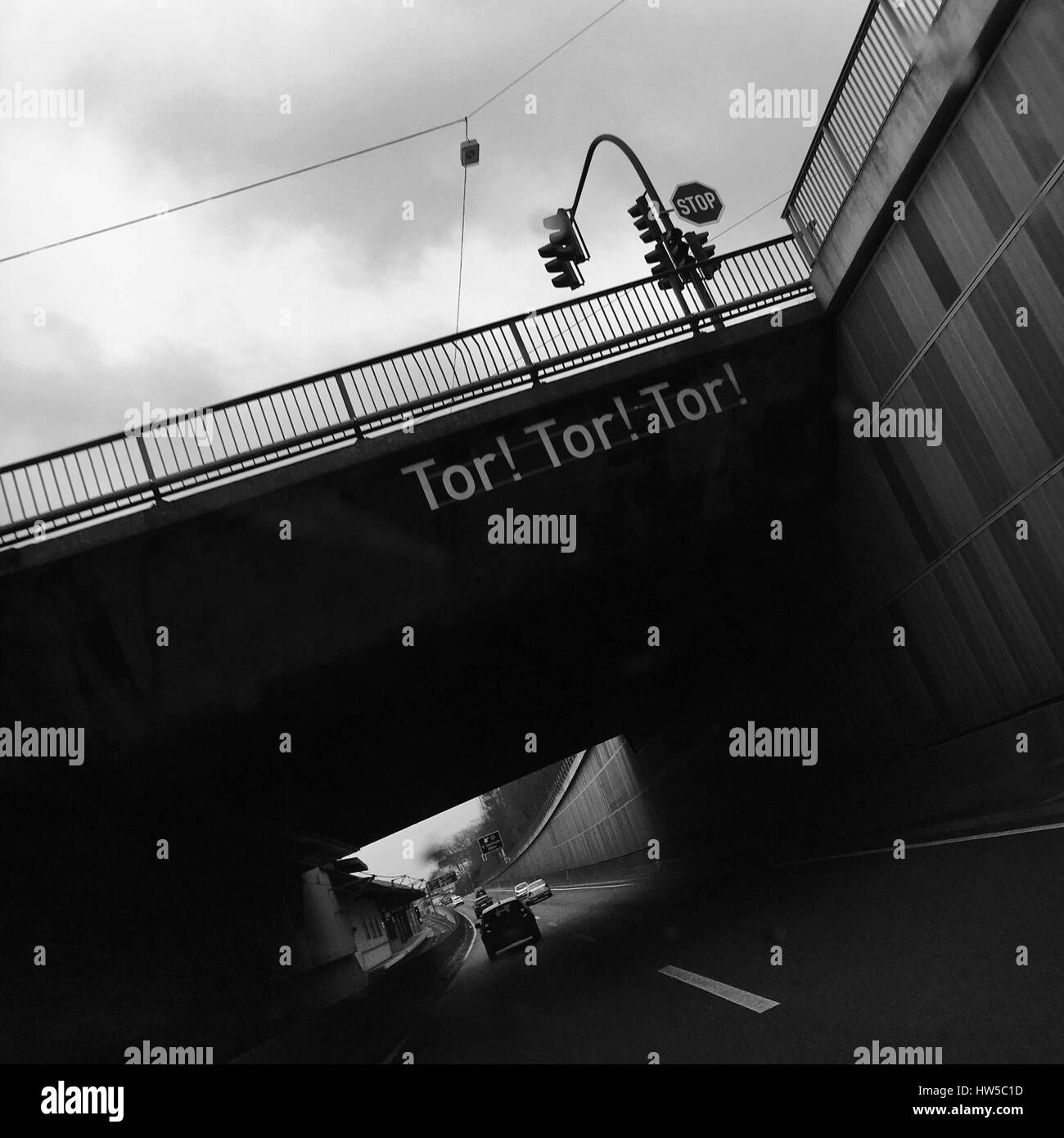 Autobahn in Black and White Stock Photos & Images - Alamy