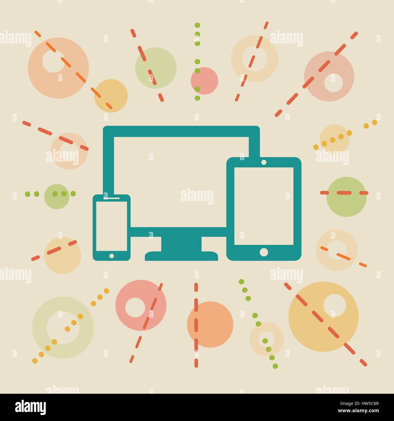 Icon devices digital Stock Vector Images - Alamy