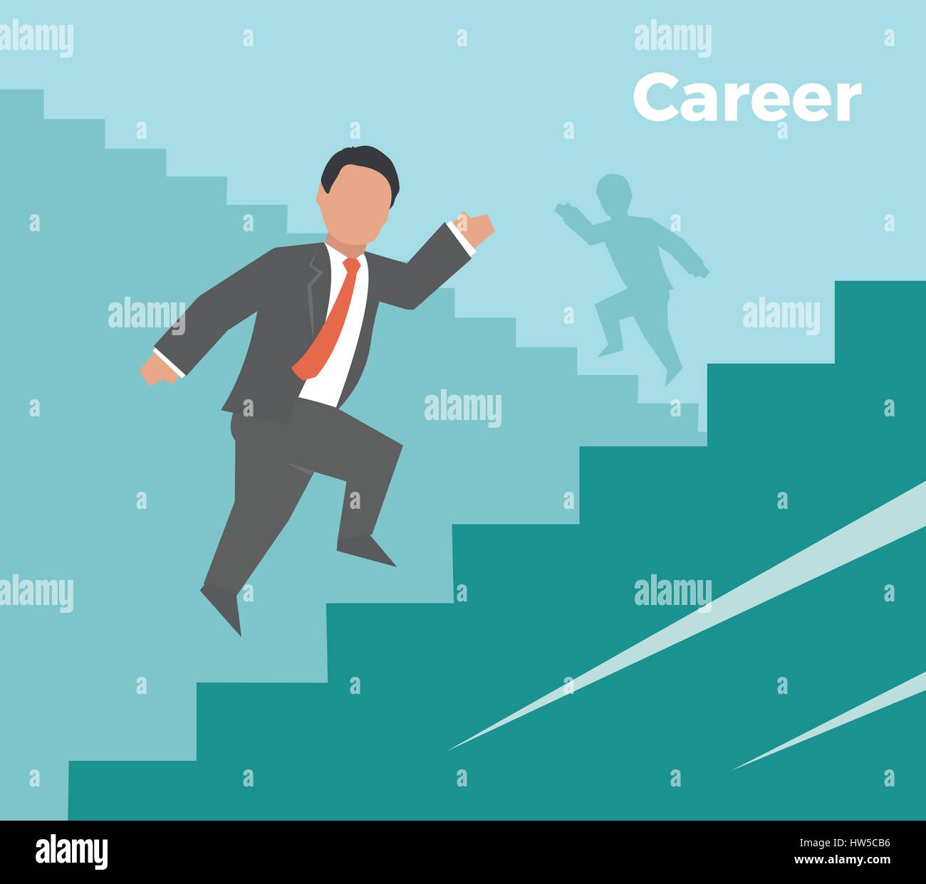 Career concept business illustration Stock Vector Images - Alamy