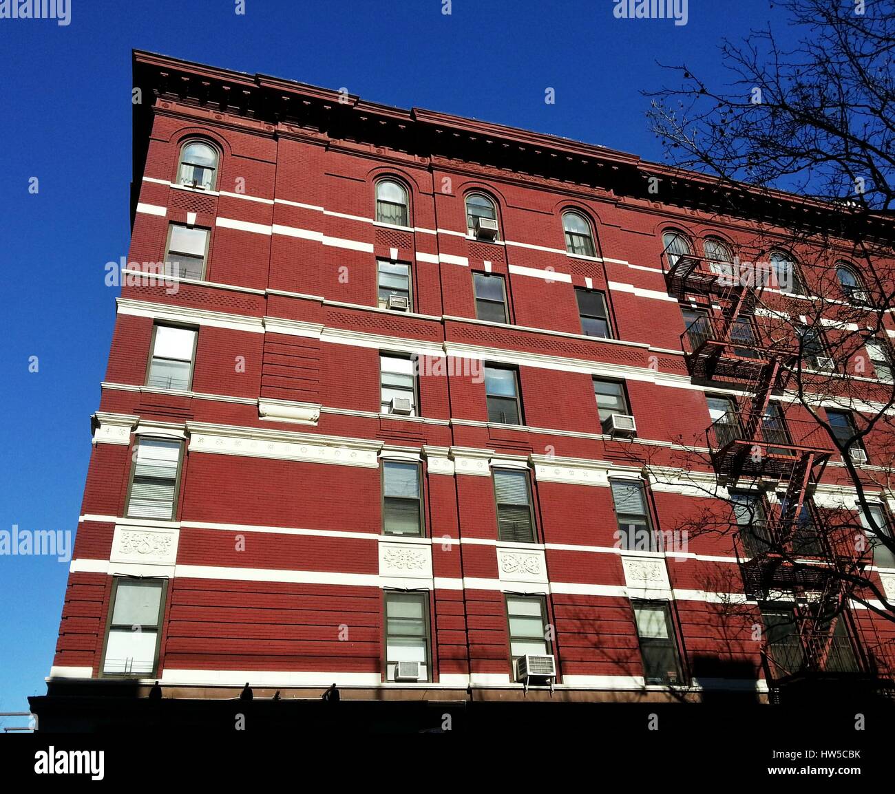 Apartment building, Manhattan, New York, America, USA Stock Photo - Alamy