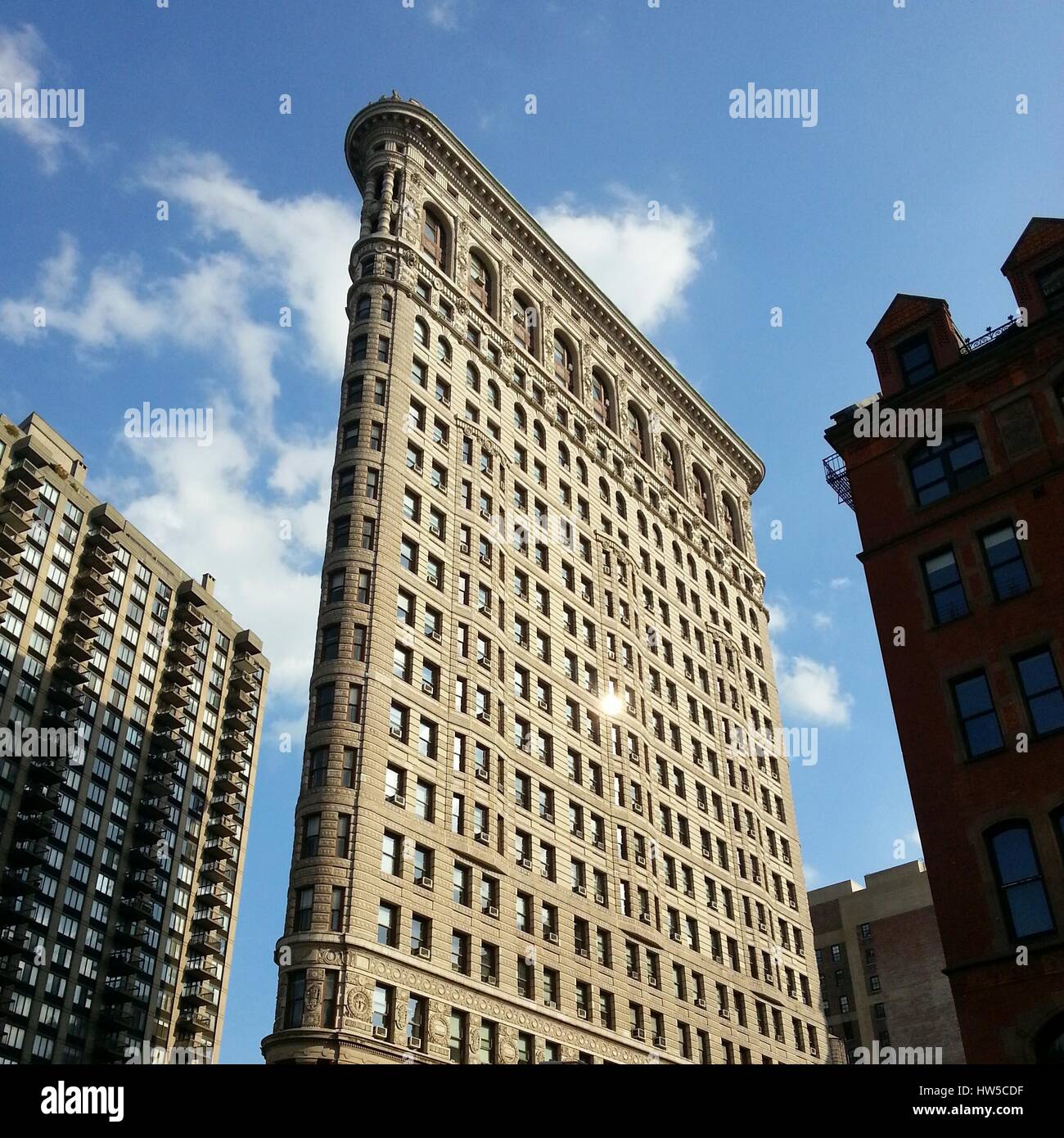 The Flatiron Building, Manhattan, New York, America, USA Stock Photo ...