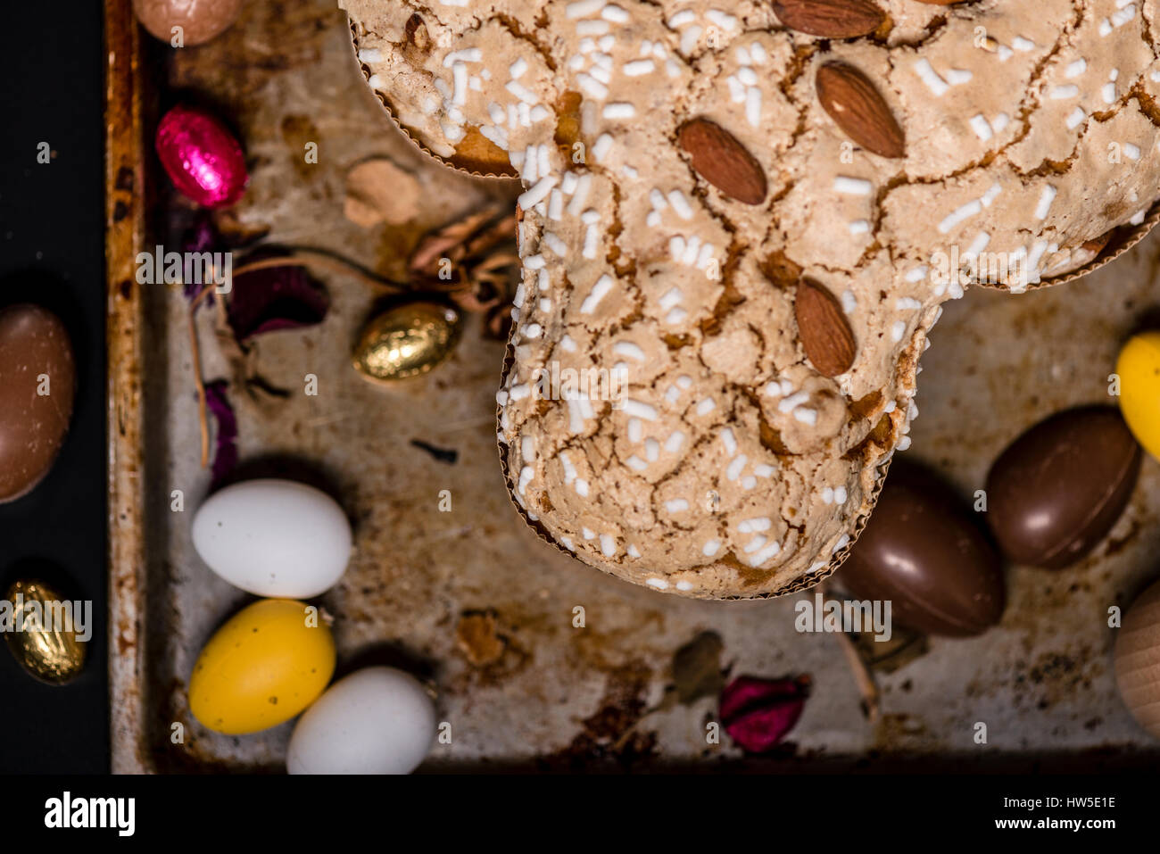 Colomba italian cake, traditionally baked for Easter celebration Stock ...
