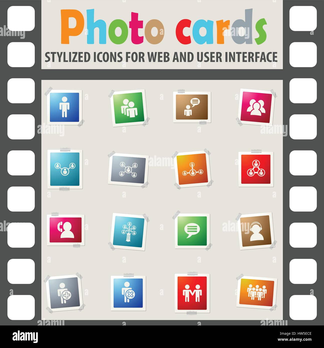 community web icons for user interface design Stock Vector Image & Art ...