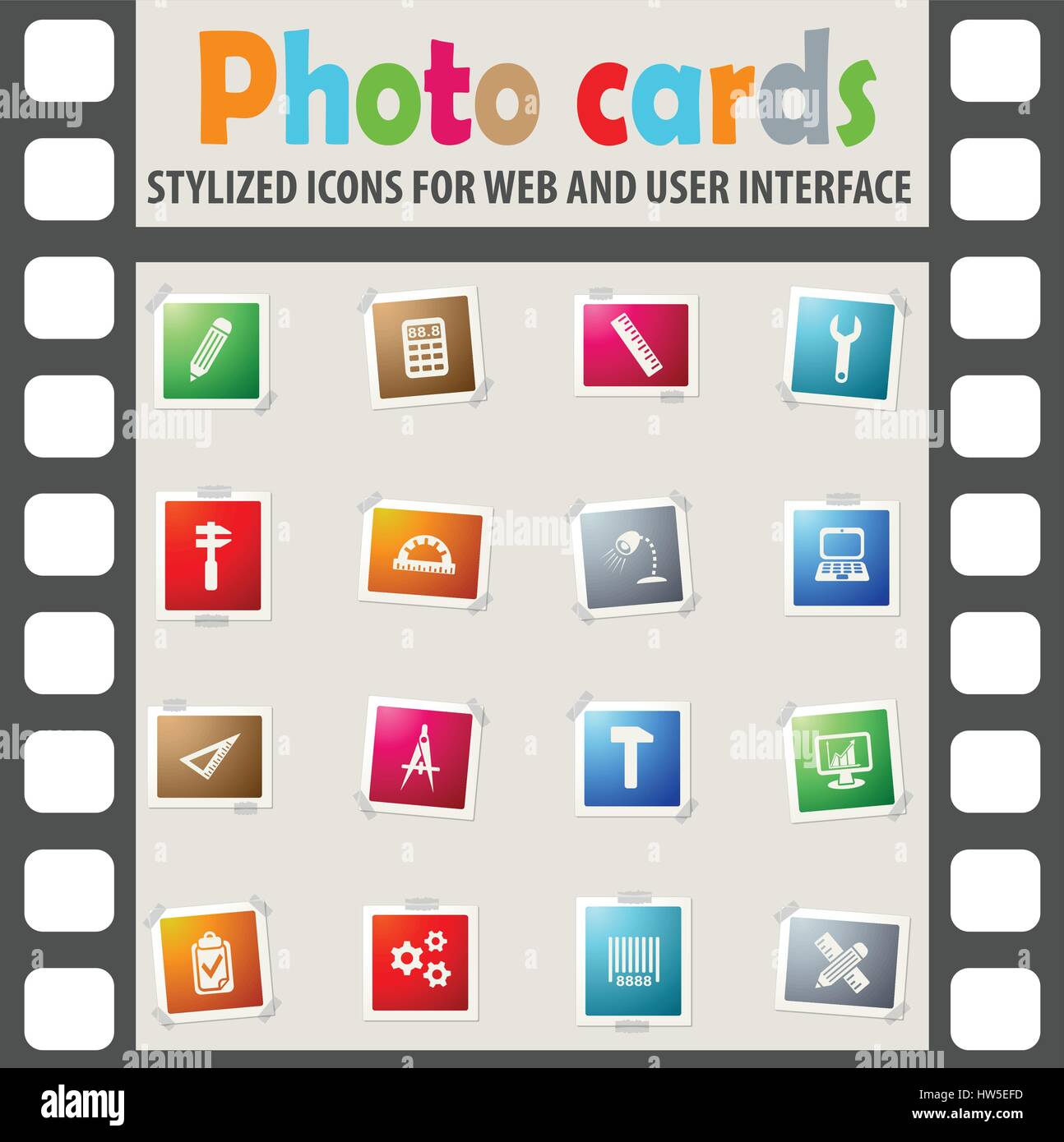 engineering web icons for user interface design Stock Vector Image ...