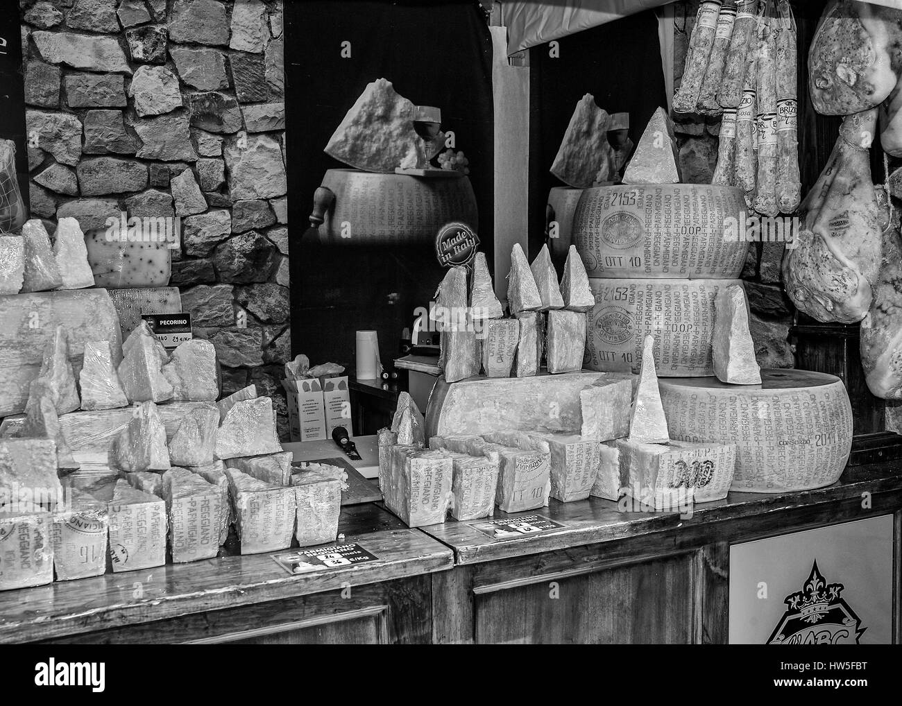 Italian food paris Black and White Stock Photos & Images - Alamy