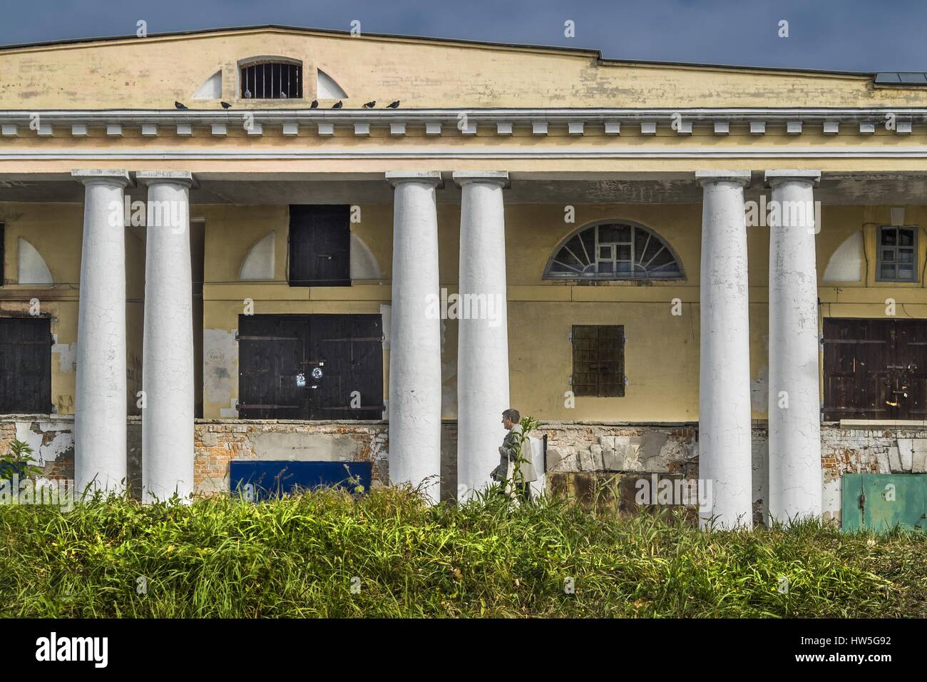 Russia, Ryazan Region, Kasimov. Old retail gallery (19th century Stock ...