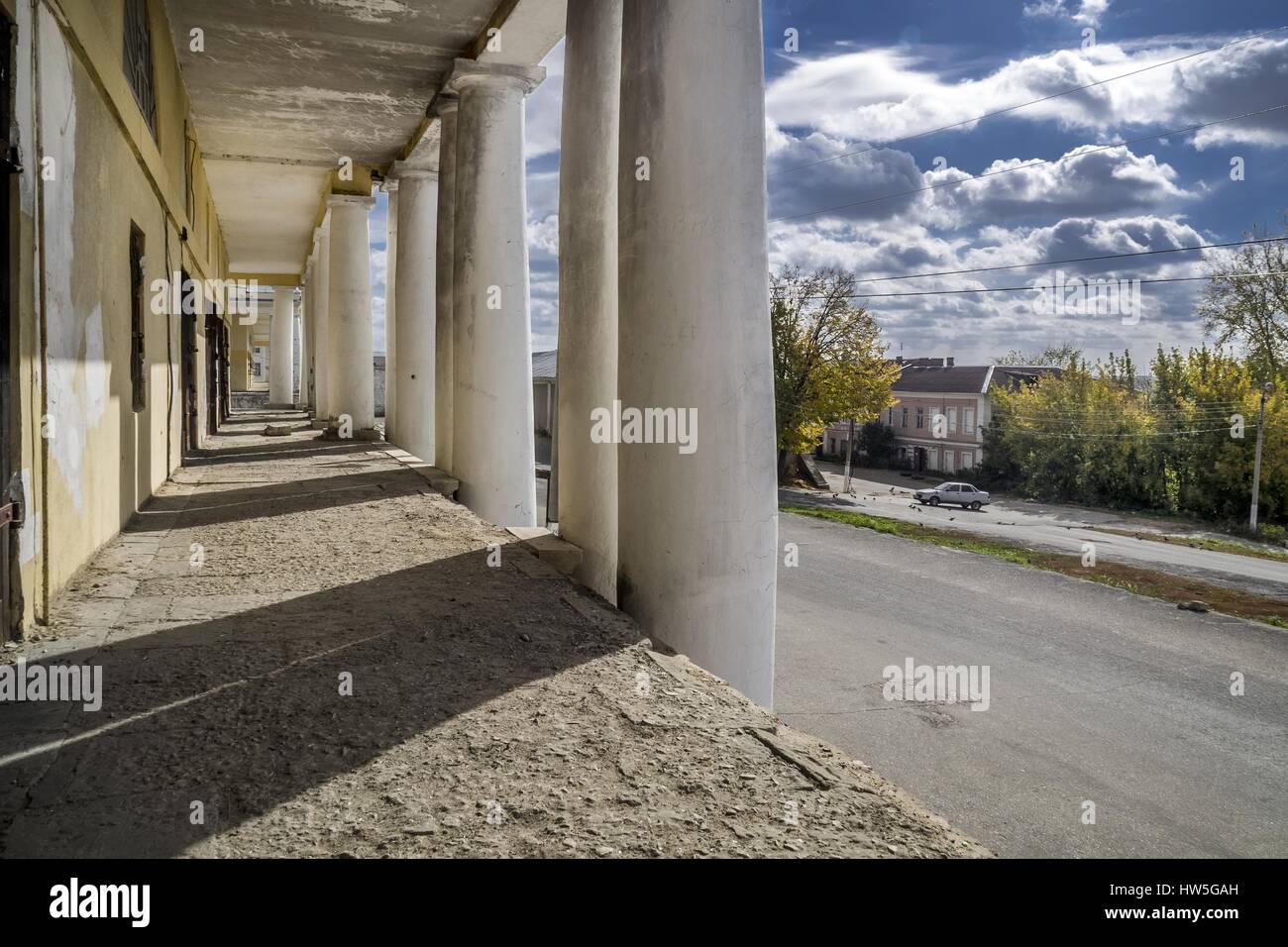 Russia, Ryazan Region, Kasimov. Old retail gallery (19th century Stock ...