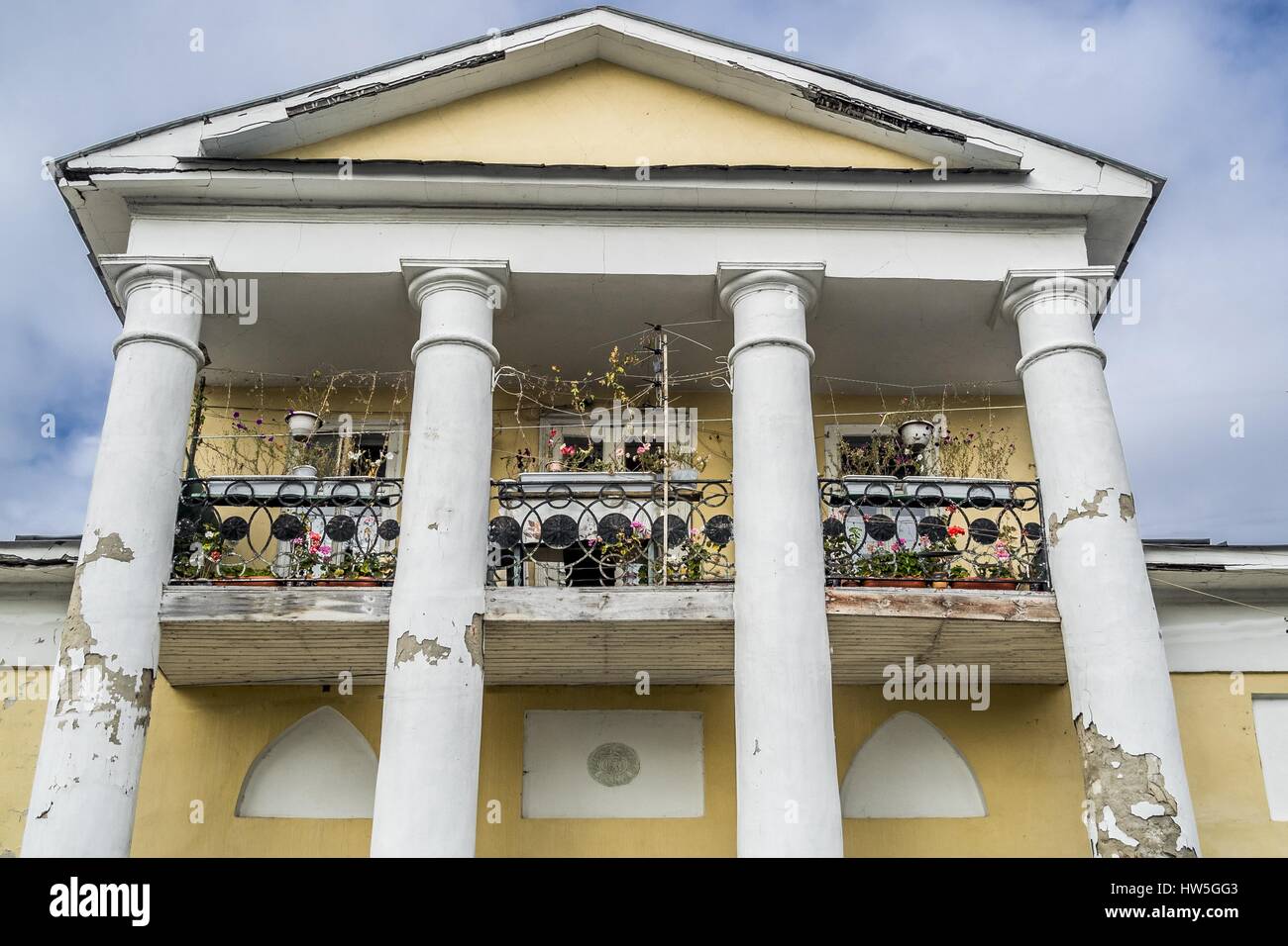 Russia, Ryazan Region, Kasimov. Former house of the Zemstvo figure ...