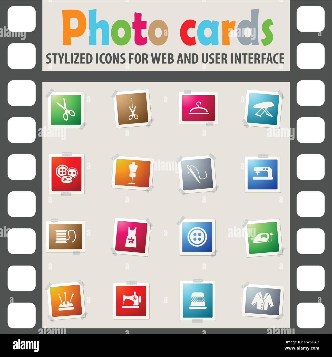 tailoring web icons for user interface design Stock Vector Image & Art ...