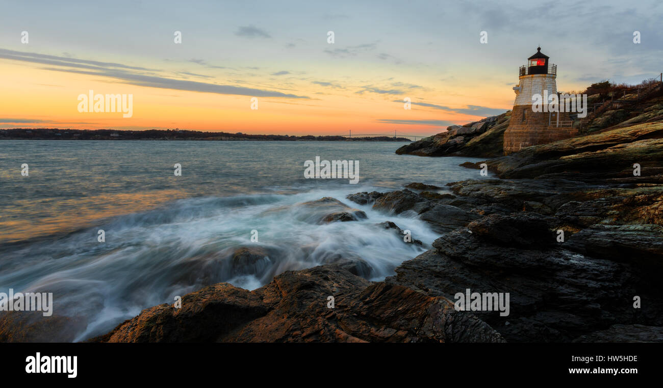 Castle Hill Lighthouse Stock Photo - Alamy