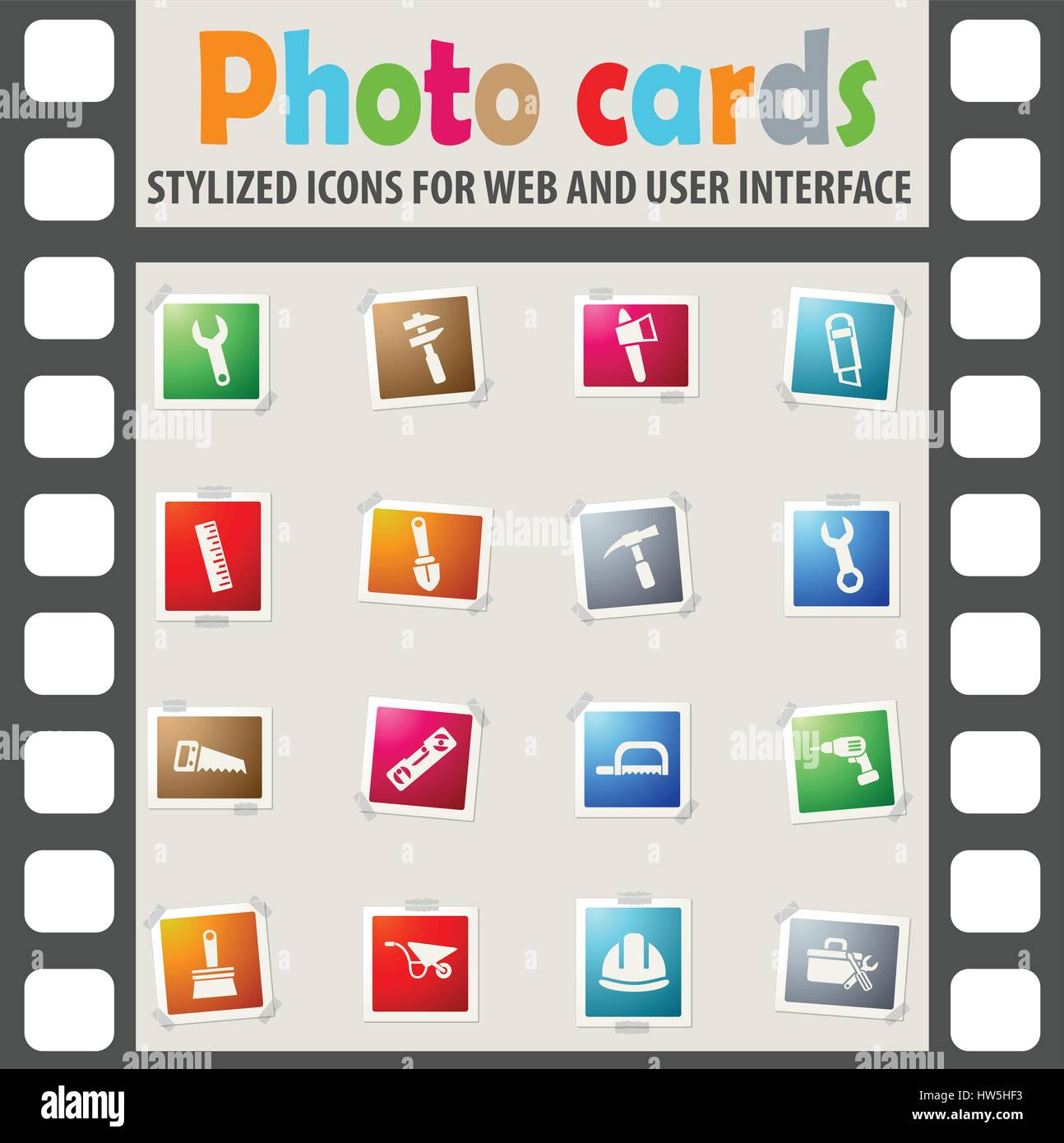 work tools web icons for user interface design Stock Vector Image & Art ...