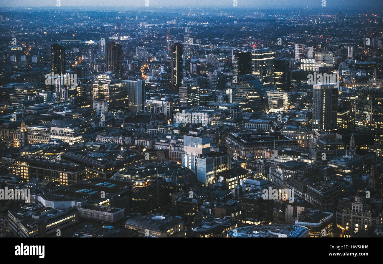 London business area - view from above Stock Photo - Alamy