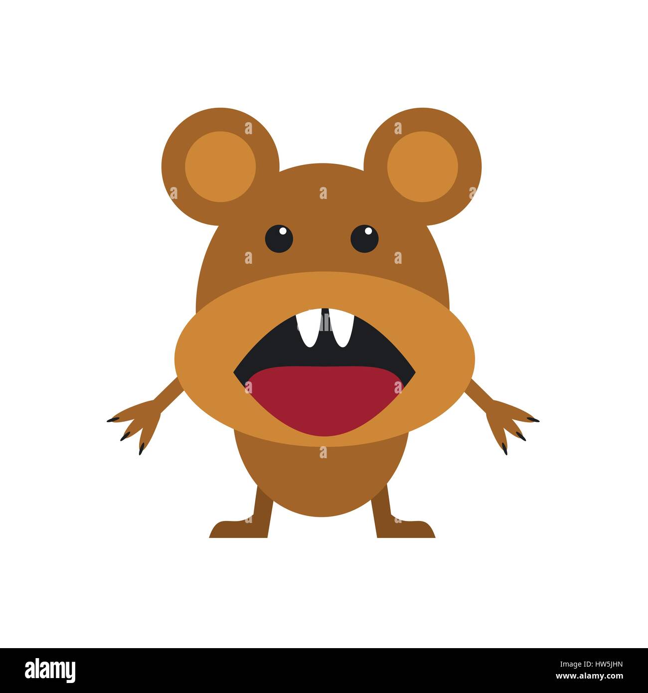 Brown mouse icon cartoon hi-res stock photography and images - Alamy