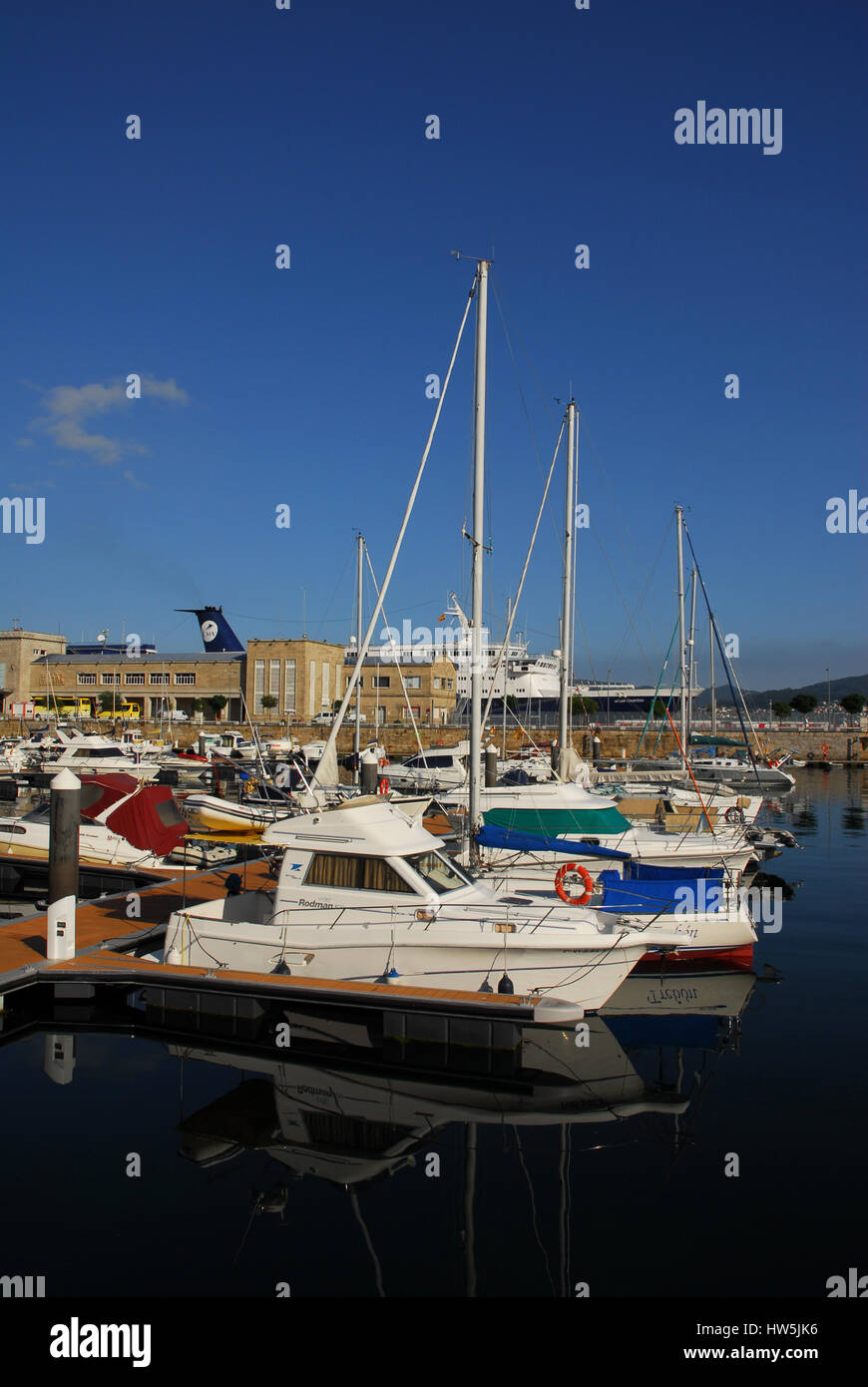 Spain, Galicia, Vigo, Harbour, Marina Stock Photo - Alamy