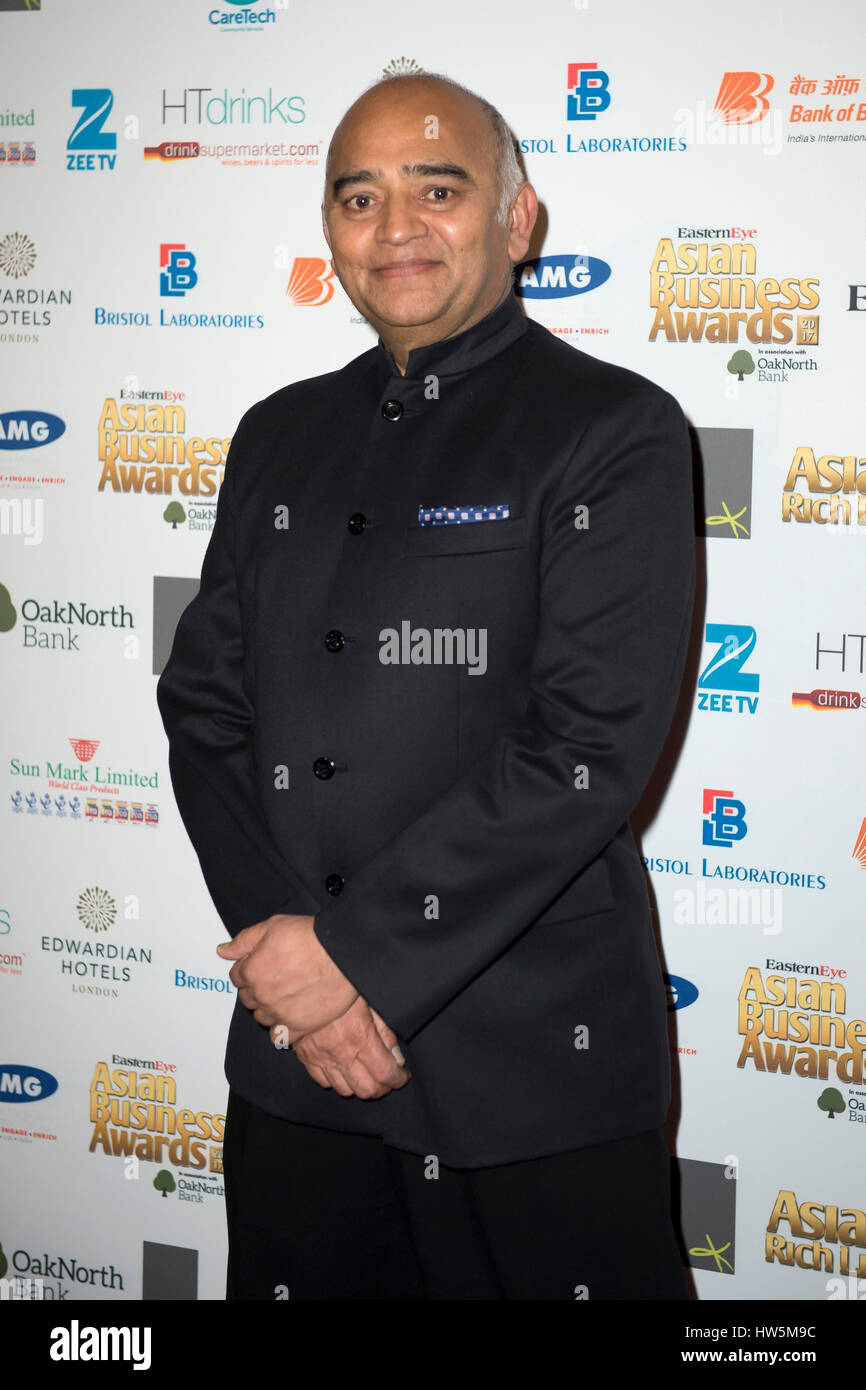 Bhaskar Patel arrives for the Asian Business Awards at Park Plaza ...