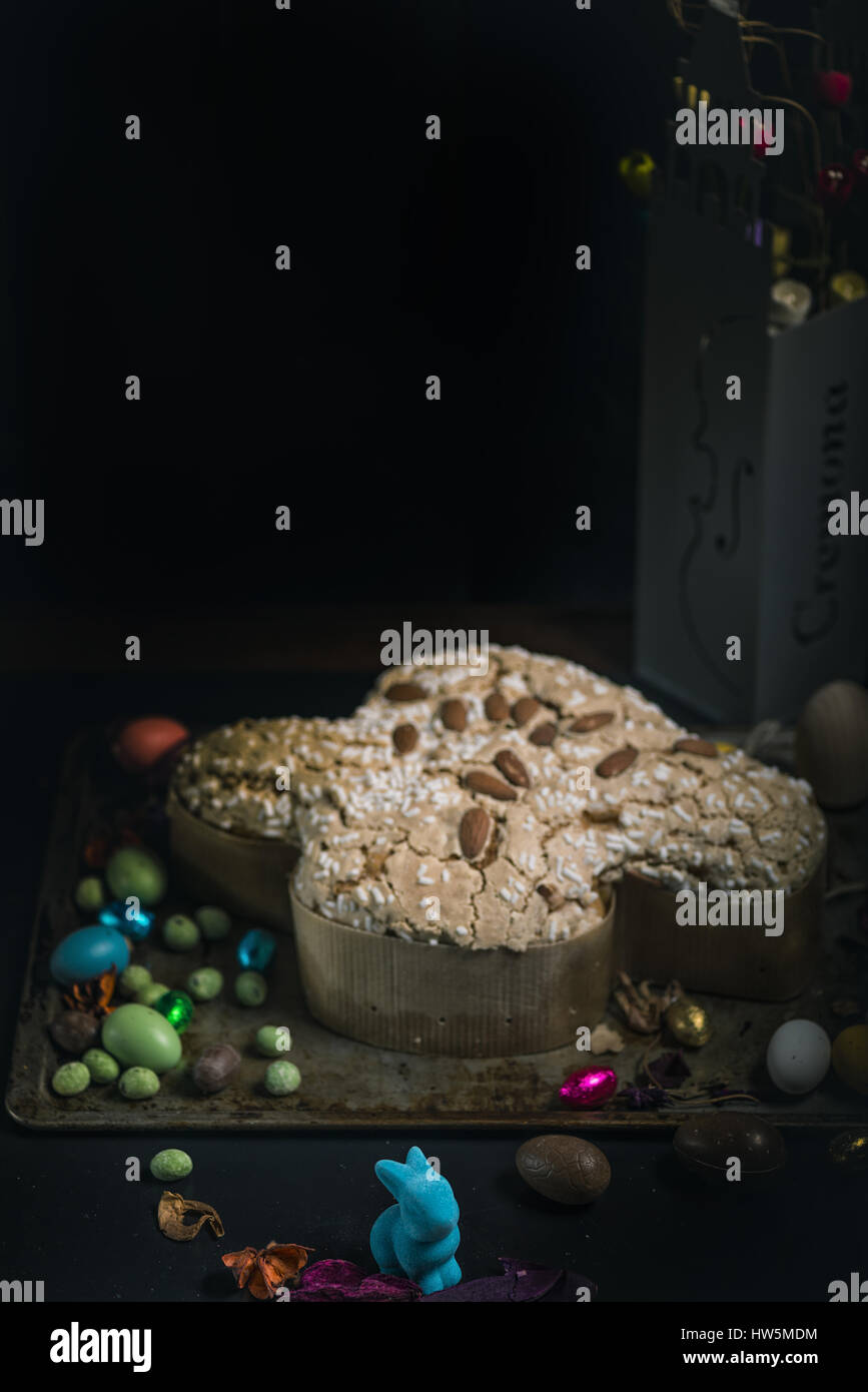 Colomba italian cake, traditionally baked for Easter celebration Stock ...